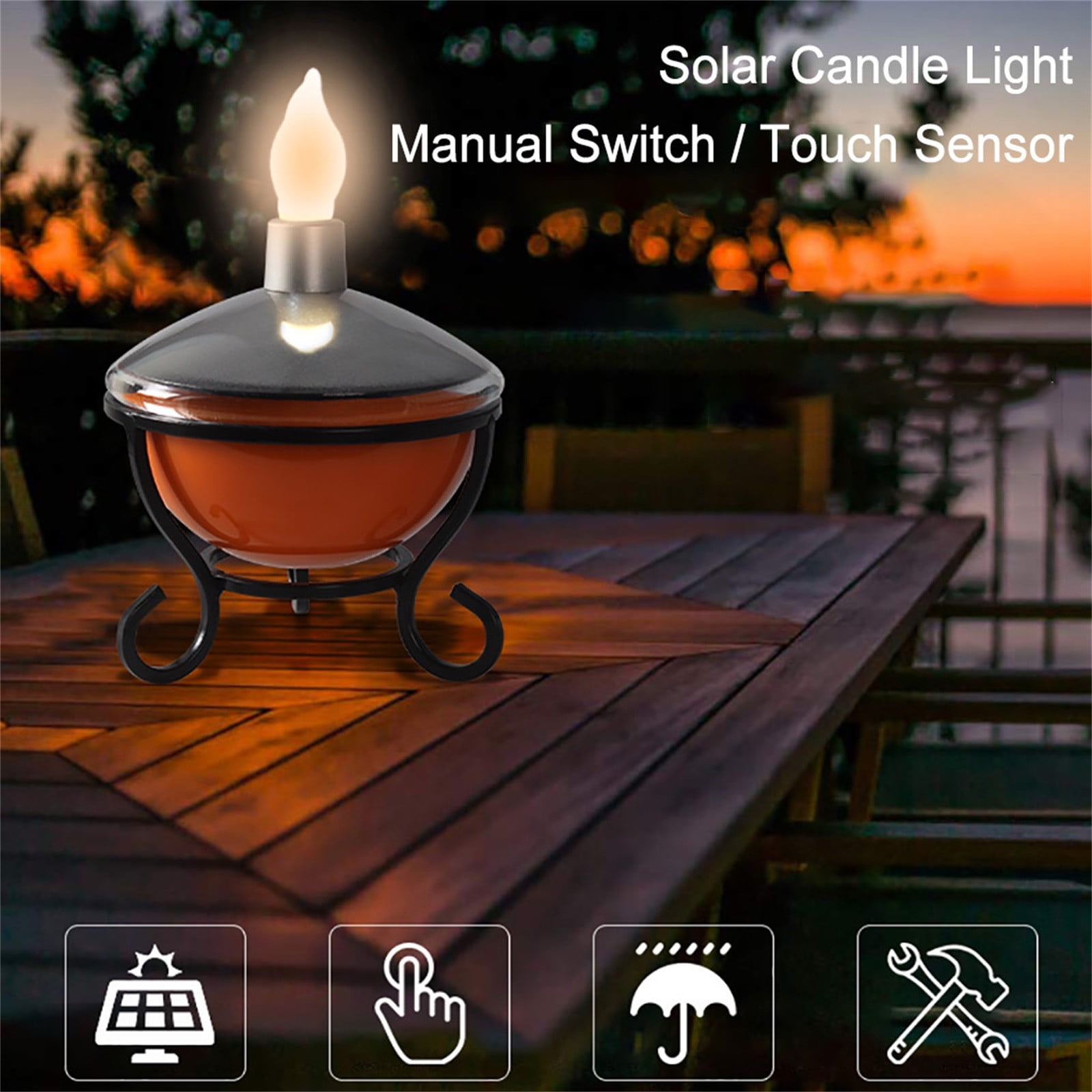 Clearance Sales Today Deals！Garden Lights， Candle Light Garden Large ...