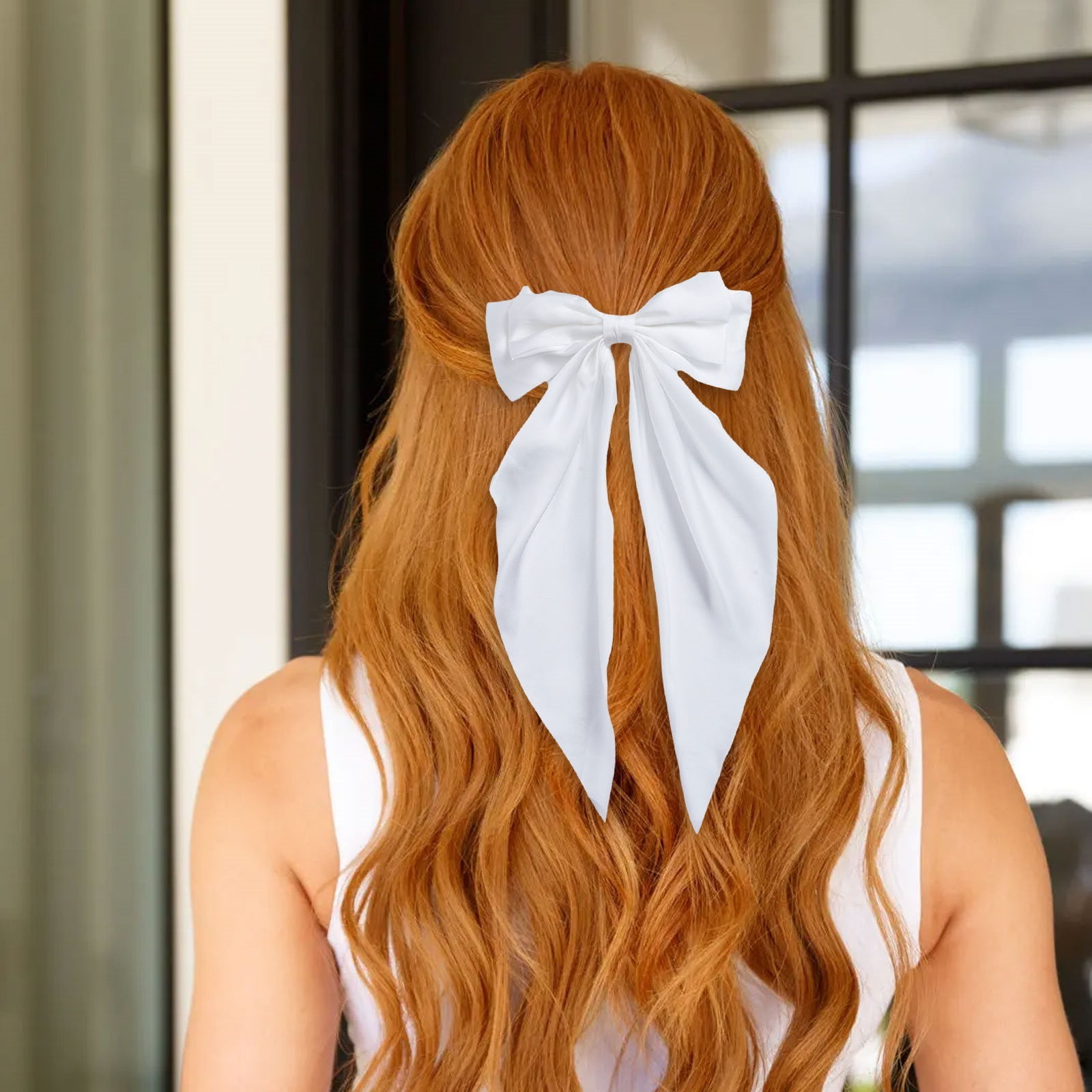 Clearance Sales Today Deals Prime DHALL Large White Bows For Girls Hair ...
