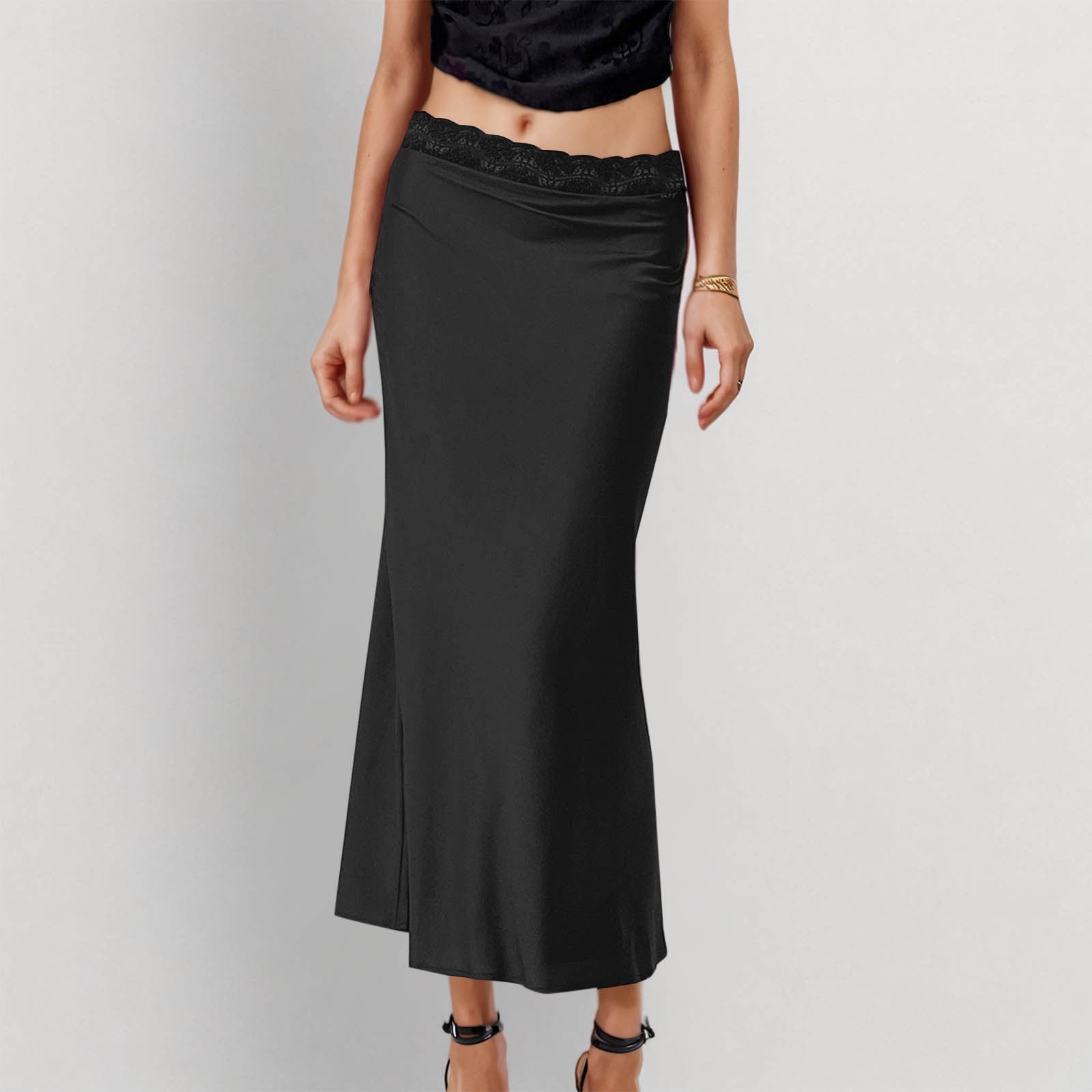 Clearance Sales Today Deals kttectoa Lace Splicing Hang Down Pleated ...