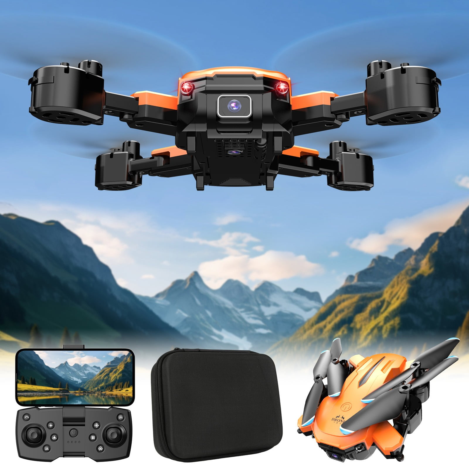 Clearance Sales Today Drone with Camera, 2K HD FPV Drone with Brushless ...