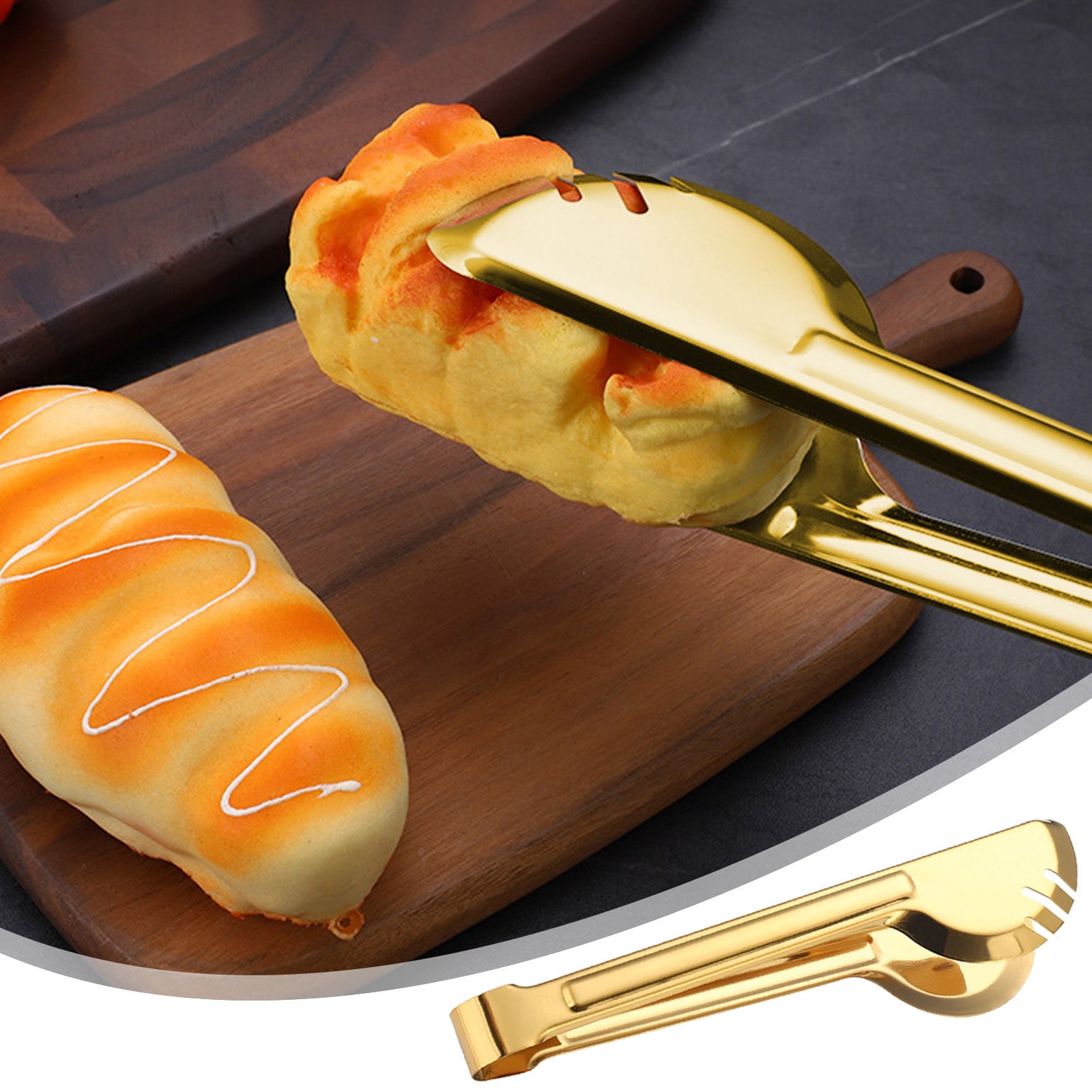 Clearance Sales karymi Stainless Steel Food Clips Home Kitchen Golden ...