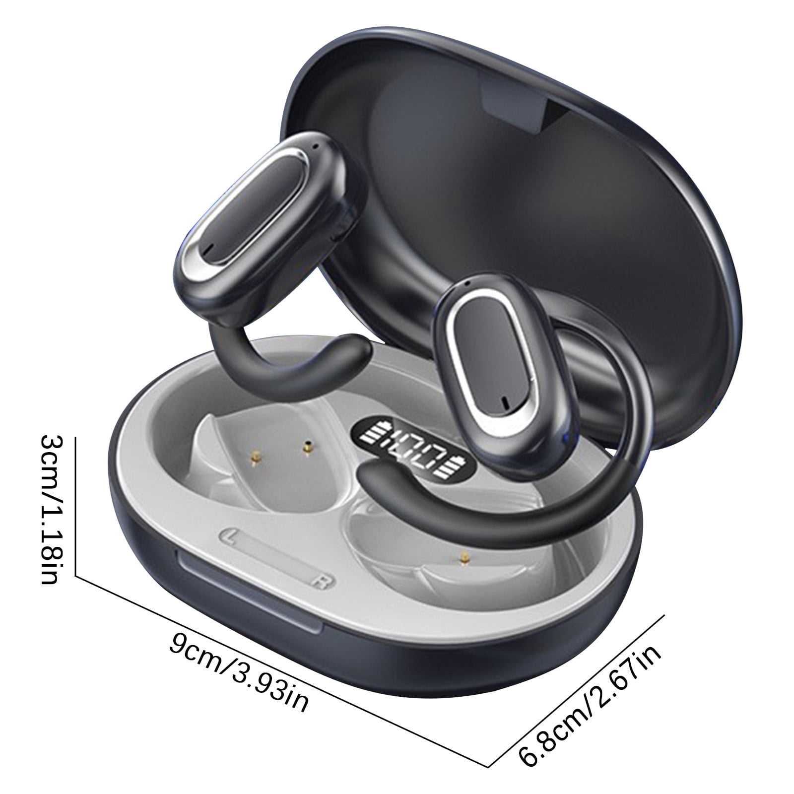 Open Ear Wireless Bluetooth Headphones, Pain-Free Air Conduction Ear ...