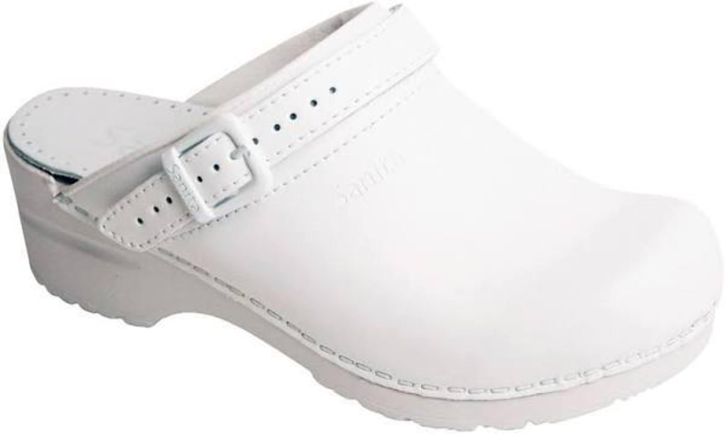 Clearance Sanita White San-Flex Open Back Clogs - Walmart.com