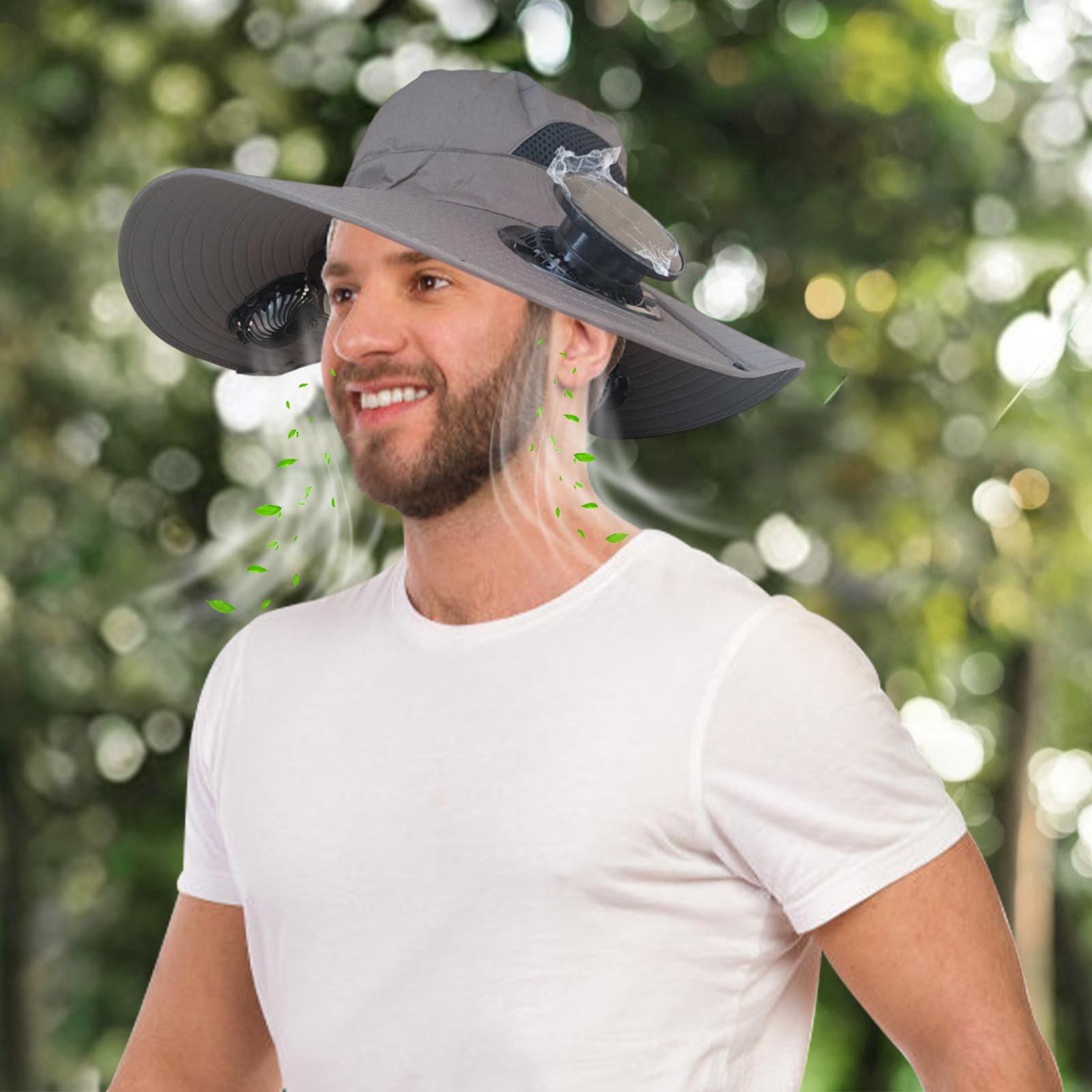 Clearance Saving Hat with Fans Solar Power - Solar Powered Fan Hat for ...