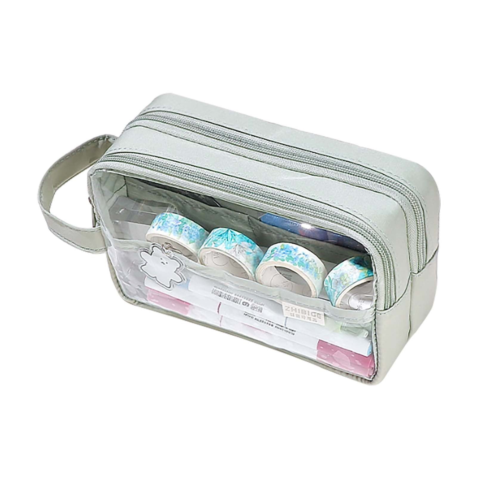 Clearance Schools Office Stationery Large Grid Mesh Pencil Case 3 ...