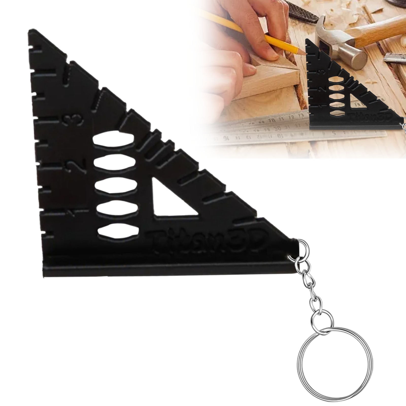 Clearance School Supplies under $5,Ruler Keychain Portable Pocket ...