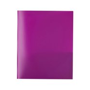 JAM Paper Heavy Duty Plastic Two Pocket Presentation Folders, Purple ...