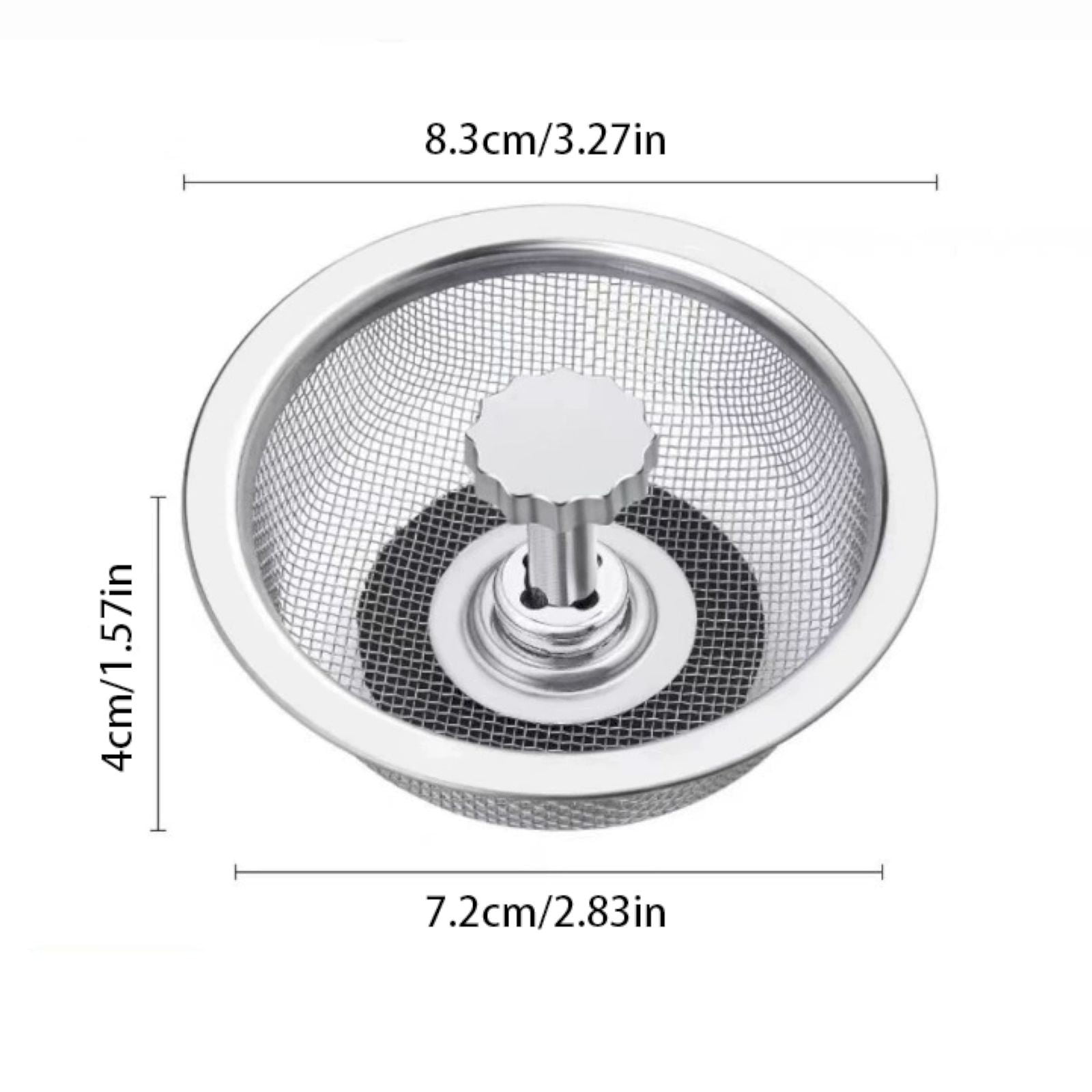 Clearance Sell！ Strainer Basket Stopper Stainless Kitchen Strainer ...