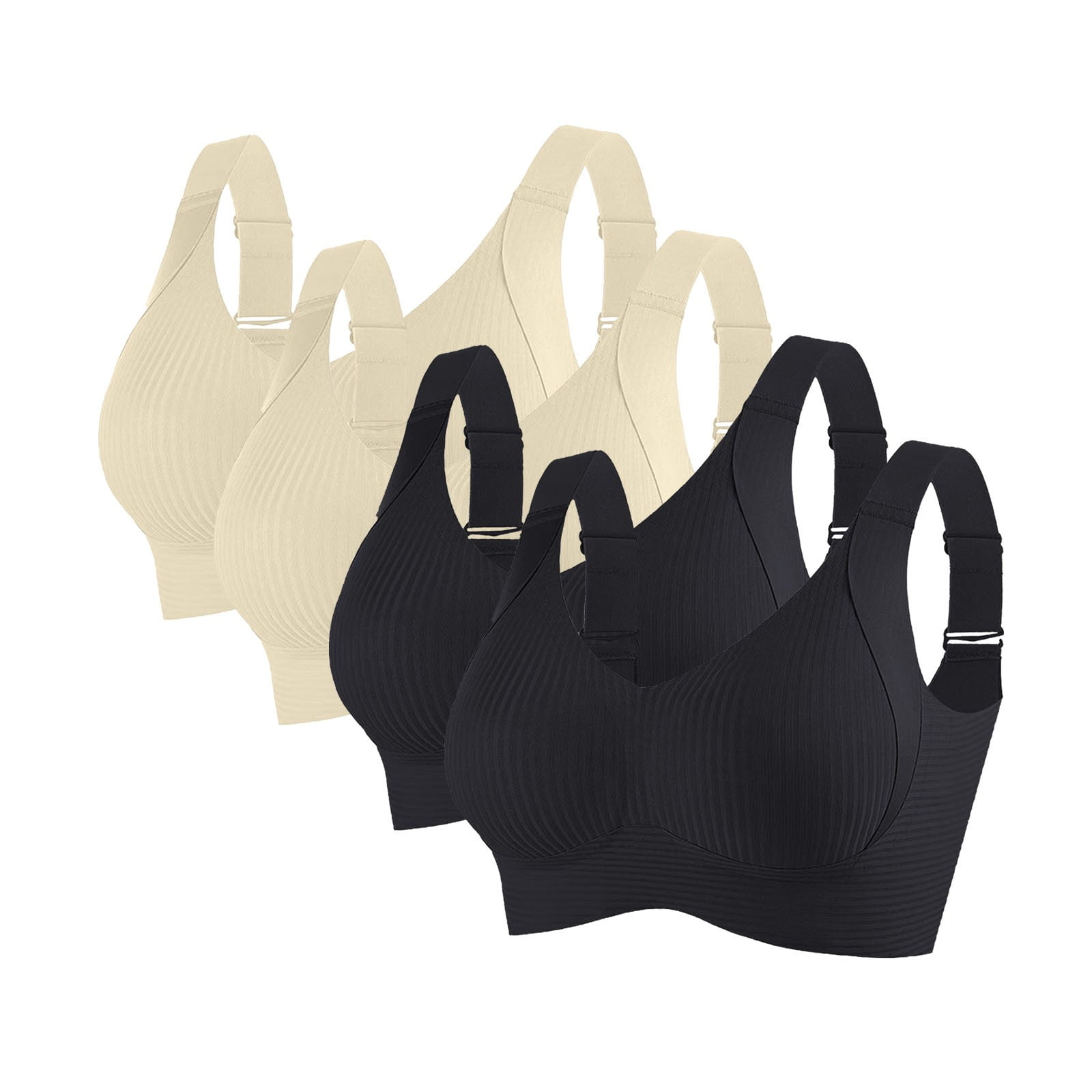 Clearance! Sensestyle Bras for Women Pack Thin Laceless Ring ...
