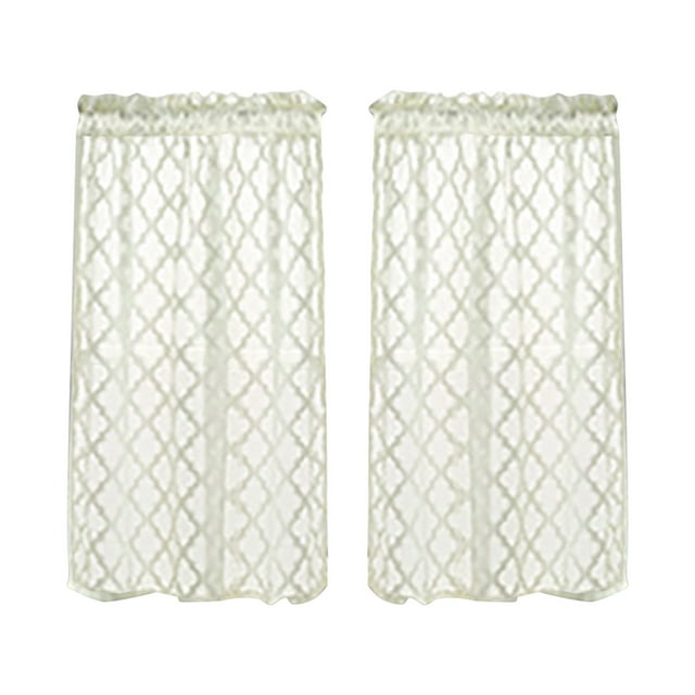 Clearance! Shiogb Curtin Curtains Window Screens Short Curtains Rod ...