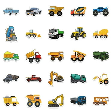 Truck Stickers for Kids 500PCS Perforated Roll Construction Sticker Car ...