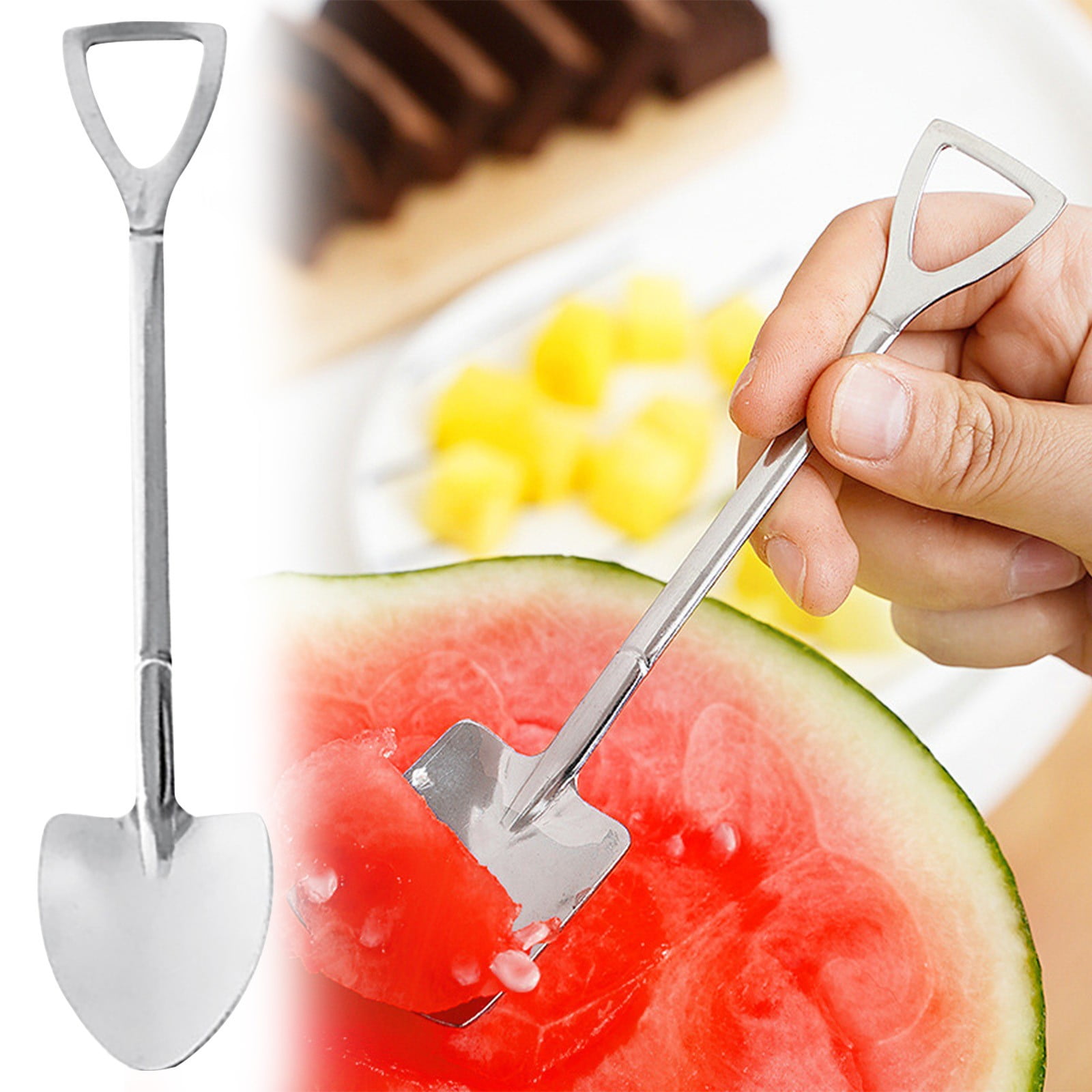 Clearance Tableware Shovel Shape Spoons 5.9 Inches Stainless Mini ...