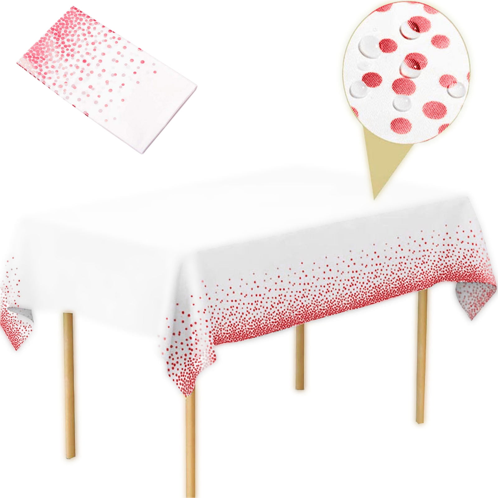 Shpwfbe Table Cloth Kitchen Accessories Gold Dot Disposable Dot Table ... Shpwfbe Table Cloth Kitchen Accessories Gold Dot Disposable Dot Table ...