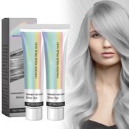 Unisex DIY Fashion Gray Silver Color Super Gray Hair Cream 100ml ...