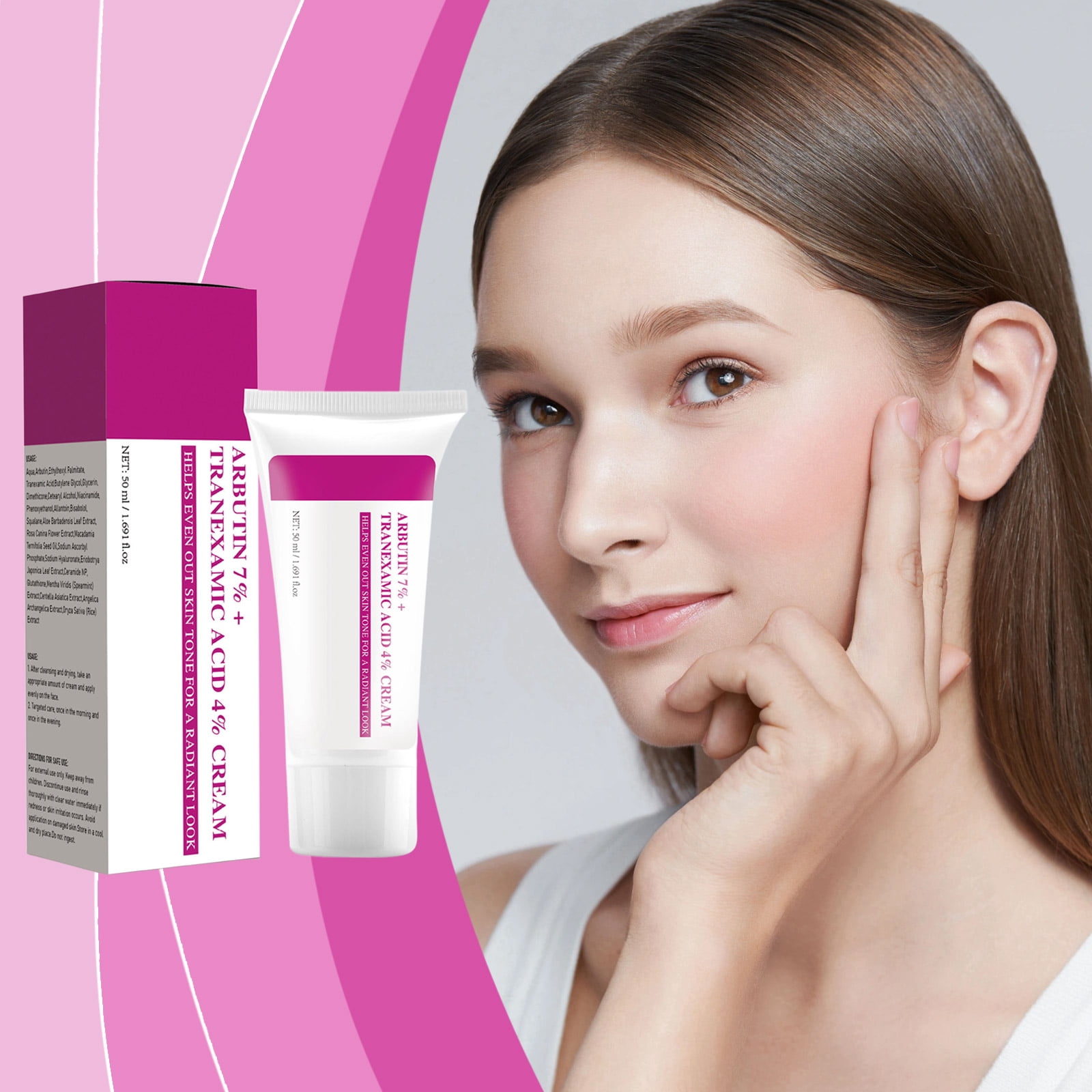 Clearance Skin Care Arbutin 7% + Tranexamic Acid 4% Cream, 70,000ppm ...