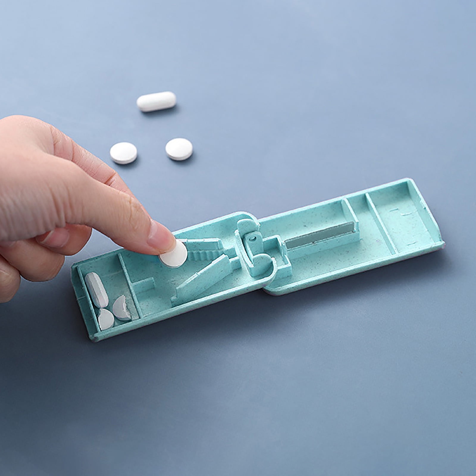 Clearance!Skoglary Pill Cutter,Cutter Tablet Dispenser Cutter White Box ...