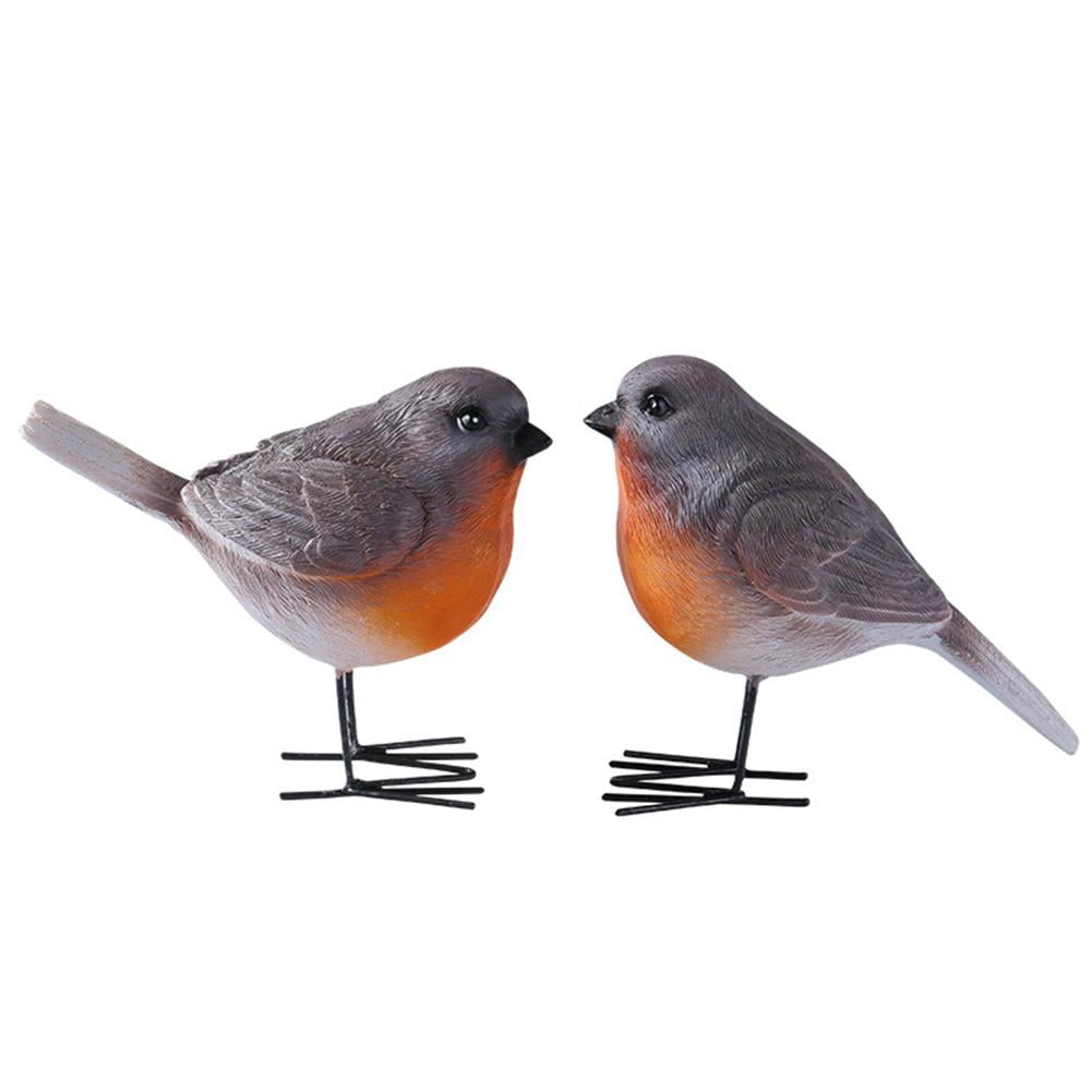 Clearance! Small Red Robin Bird Ornament Home Garden Statue Lawn ...