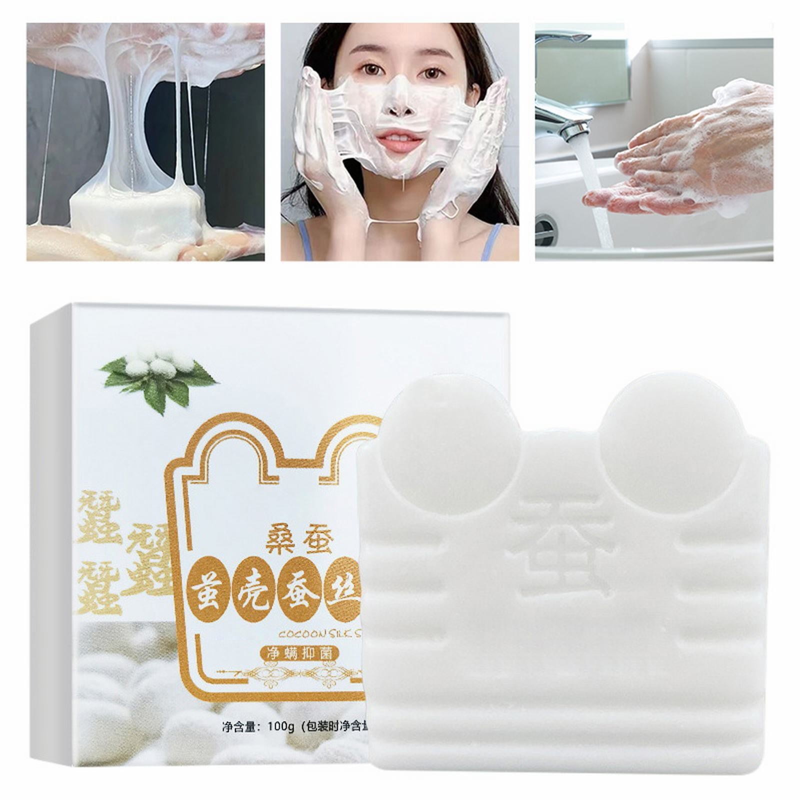 Clearance!Soap Hand Made Silk Soap for Facial Cleansing Face Washing ...