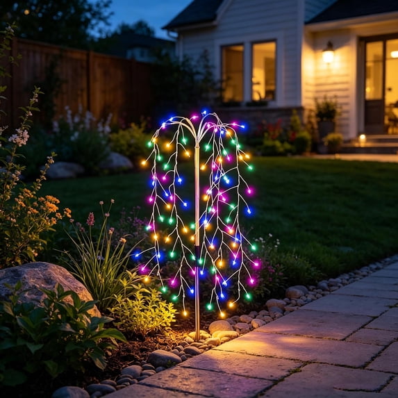Clearance! Soovim 200LED Solar Firefly String Lights, Multicolor ...