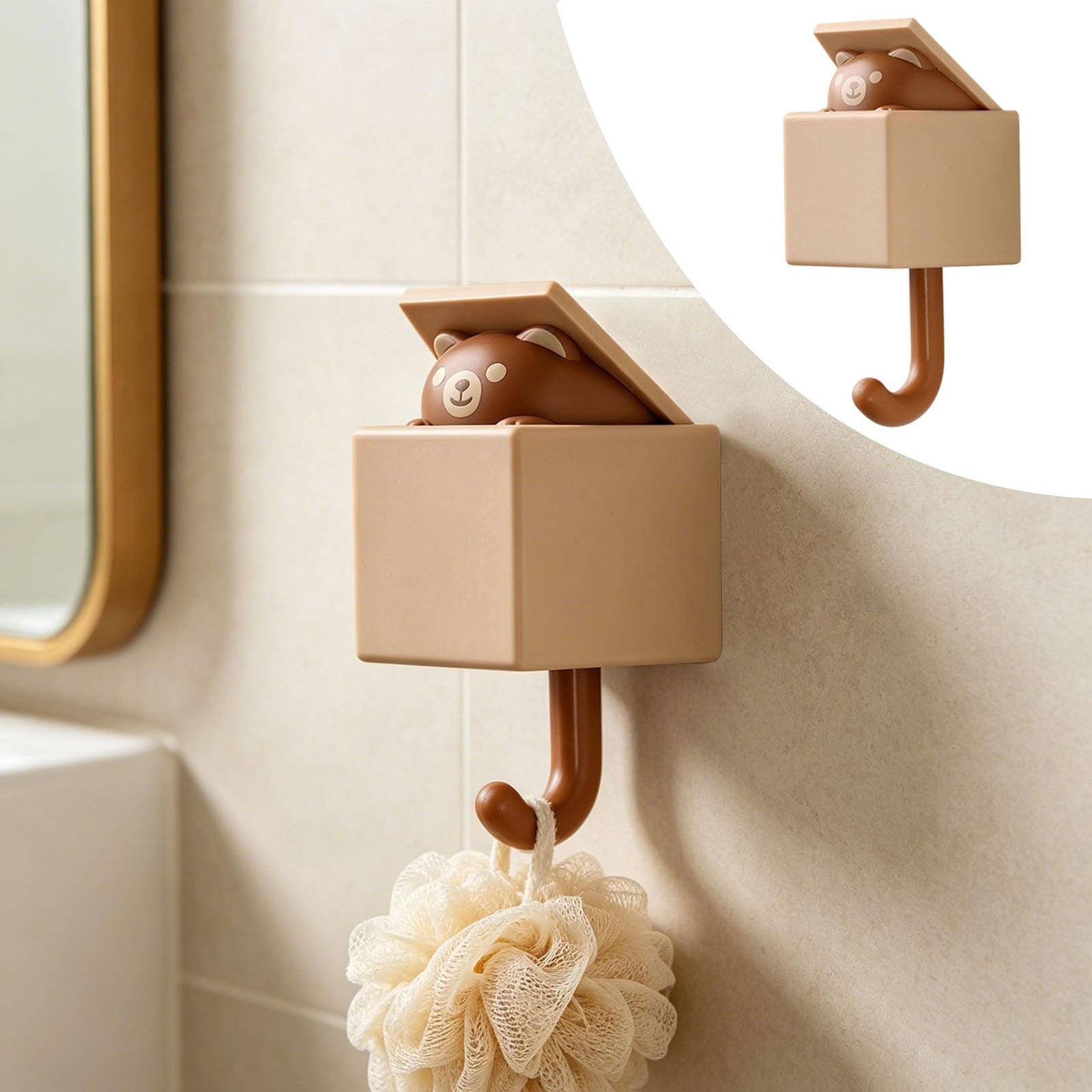 Clearance! Soovim Animal Shape Pop Up Wall Hooks, Self Adhesive Sticky ...