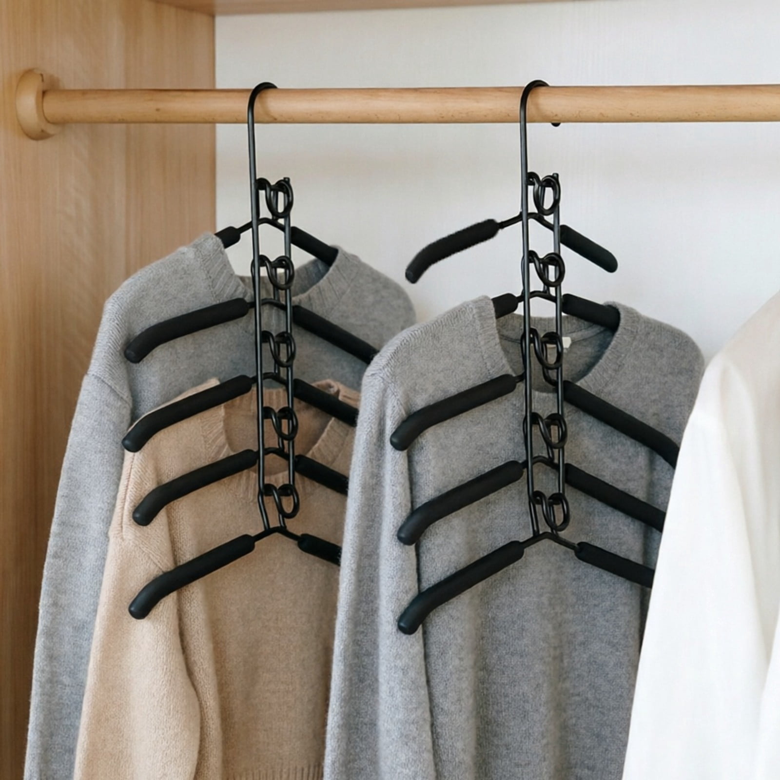 Clearance! Soovim Multifunctional 3 Tier Garment Rack, Sturdy Metal ...