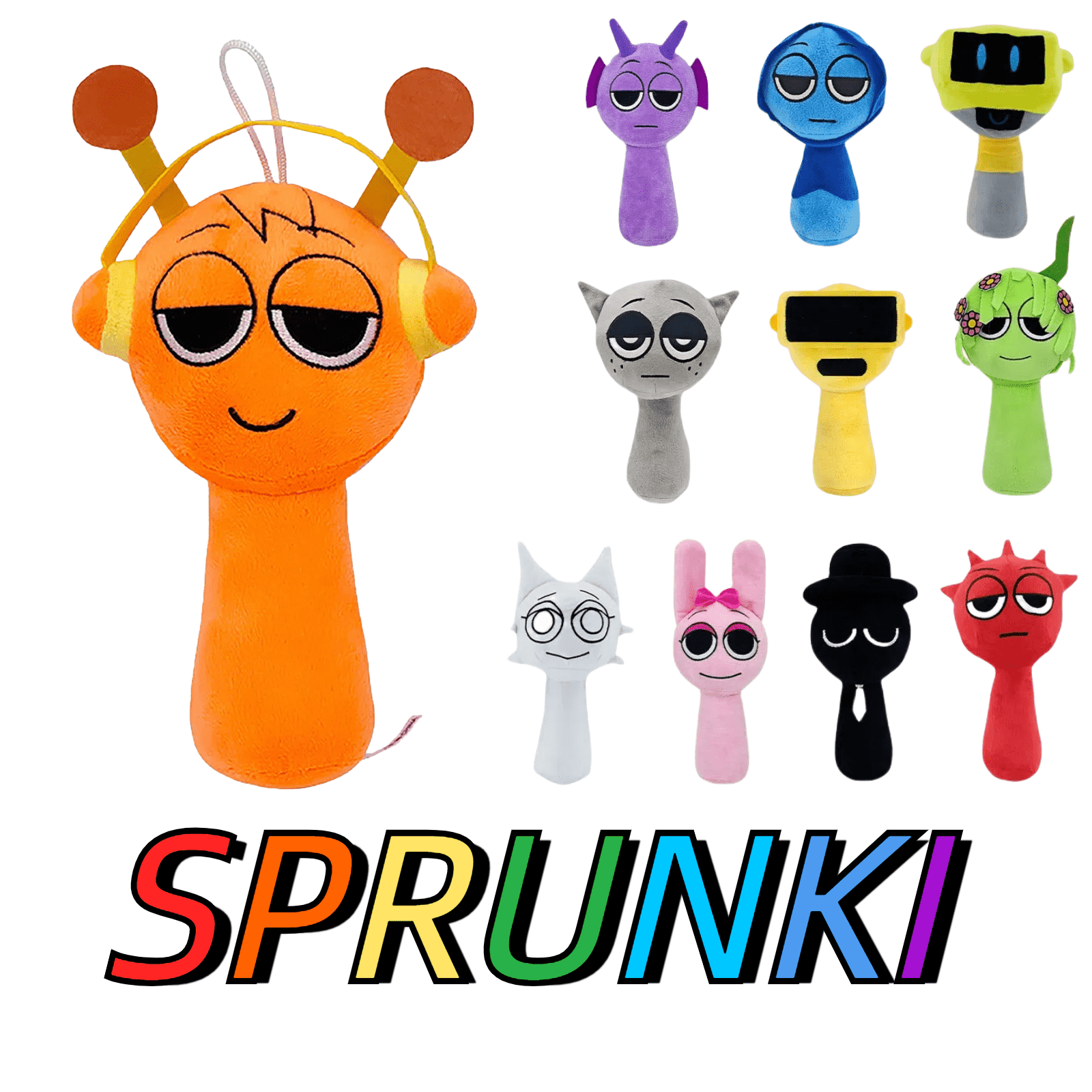 Clearance Sprunki 8" Plush Figures – Adorable, huggable game characters ...