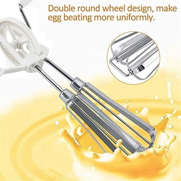 Mgaxyff Rotary Hand Egg Beater,Stainless Steel Rotary Hand Whip Whisk ...
