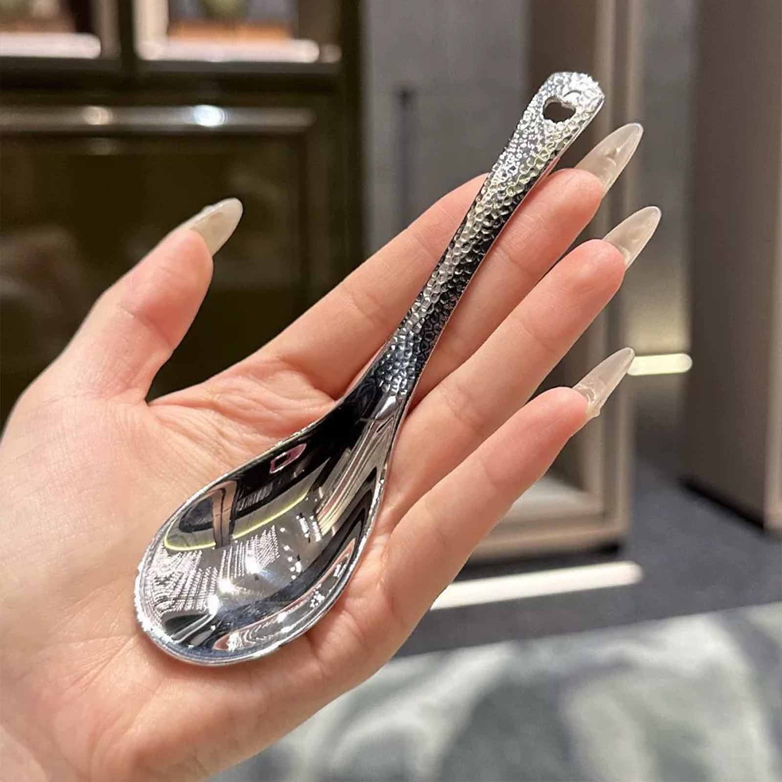 Clearance! Stainless steel Rice Spoon Kitchen Household Stainless steel ...