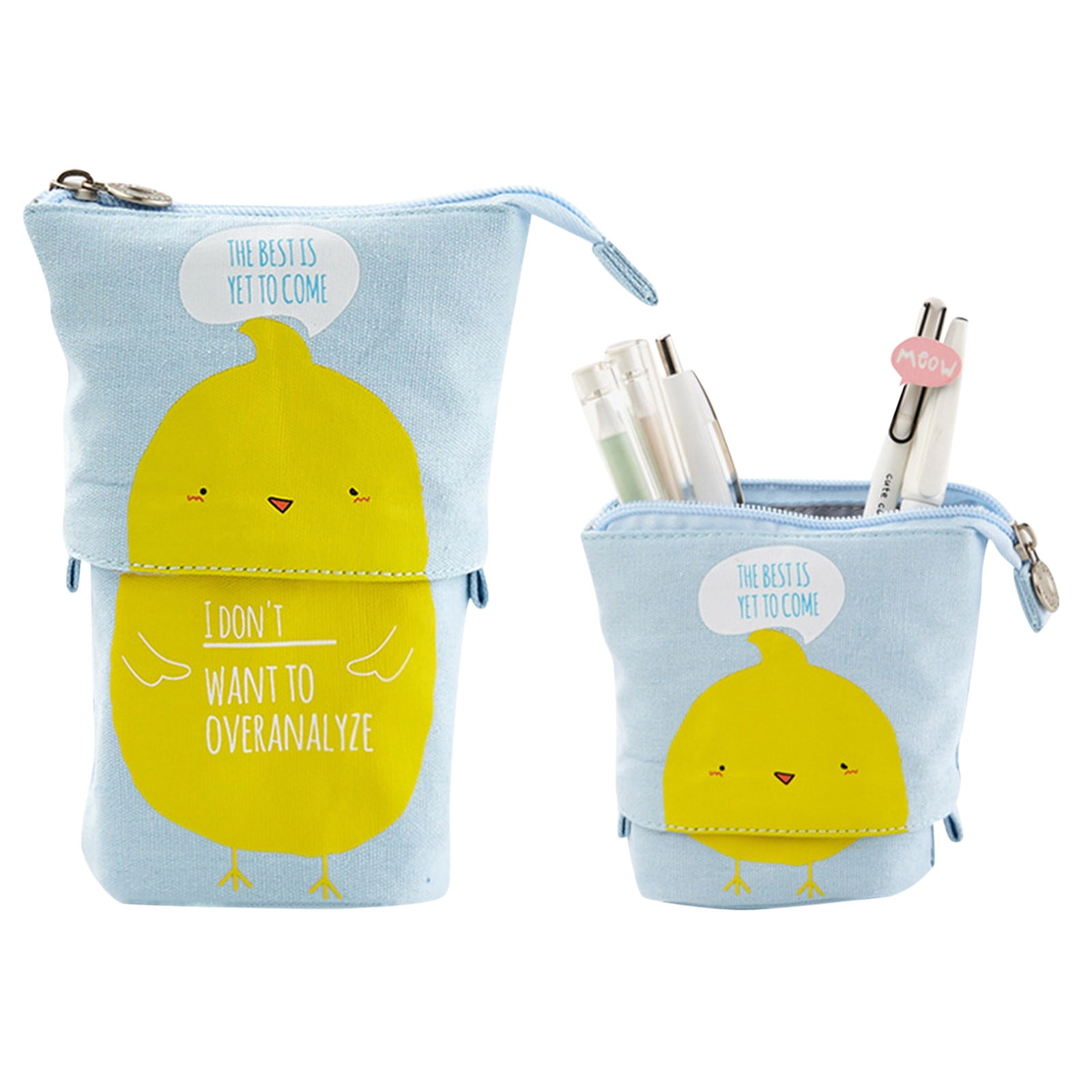 Clearance！Standing Pencil Case Telescopic Pen Pencil Bag Pencil Box ...