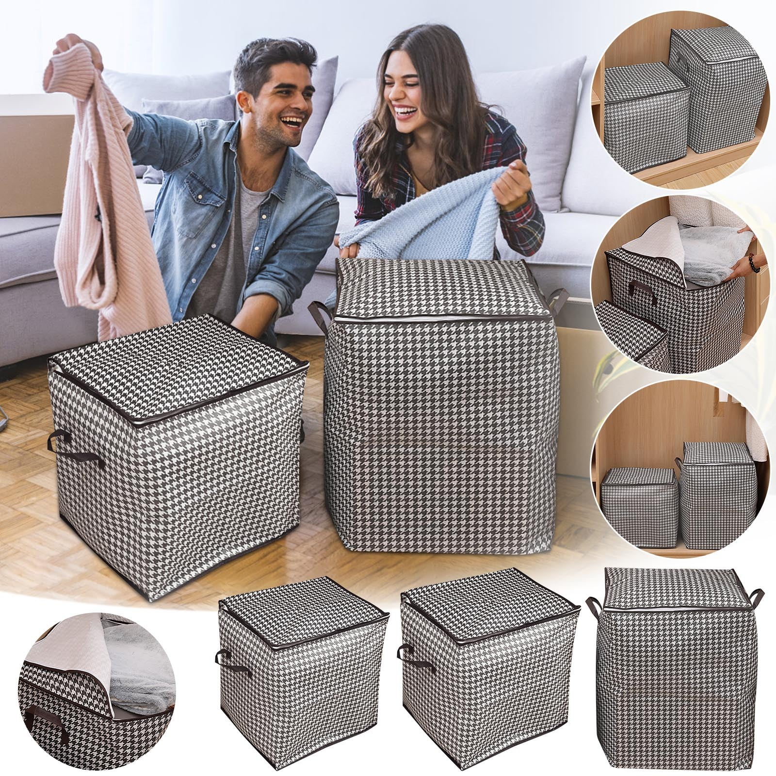 Storage Bag Large Capacity 180L Household Wardrobe Clothes Quilt ...