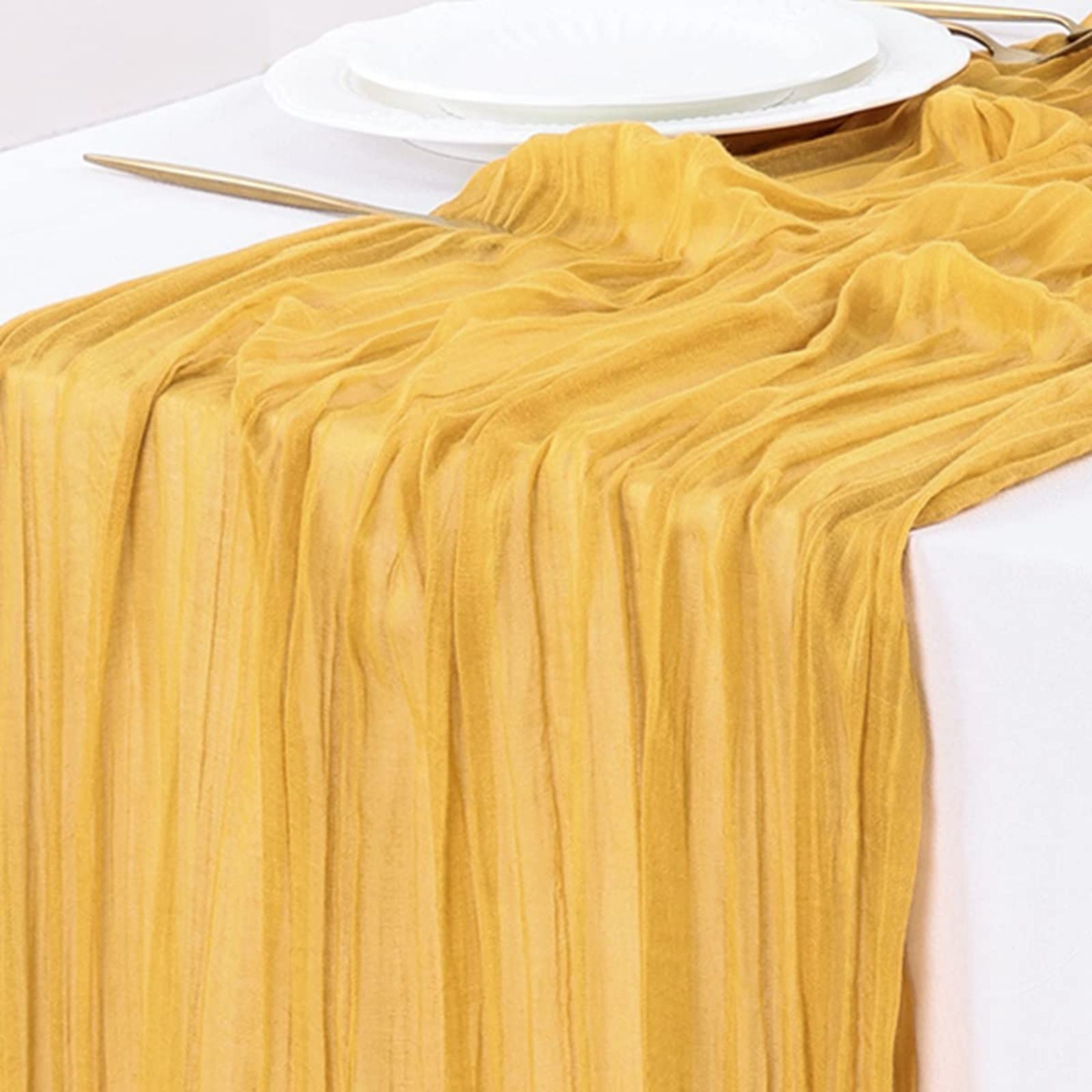 Clearance Table Cloth under $10 Cheesecloth Table Runner 10ft Boho ...