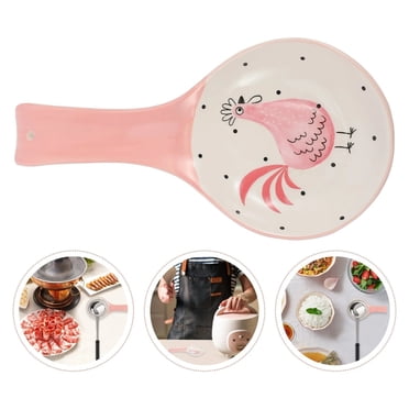 GDCZ Ceramic Large Spoon Rest - Colorful Hand Painted, Stovetop Safe ...