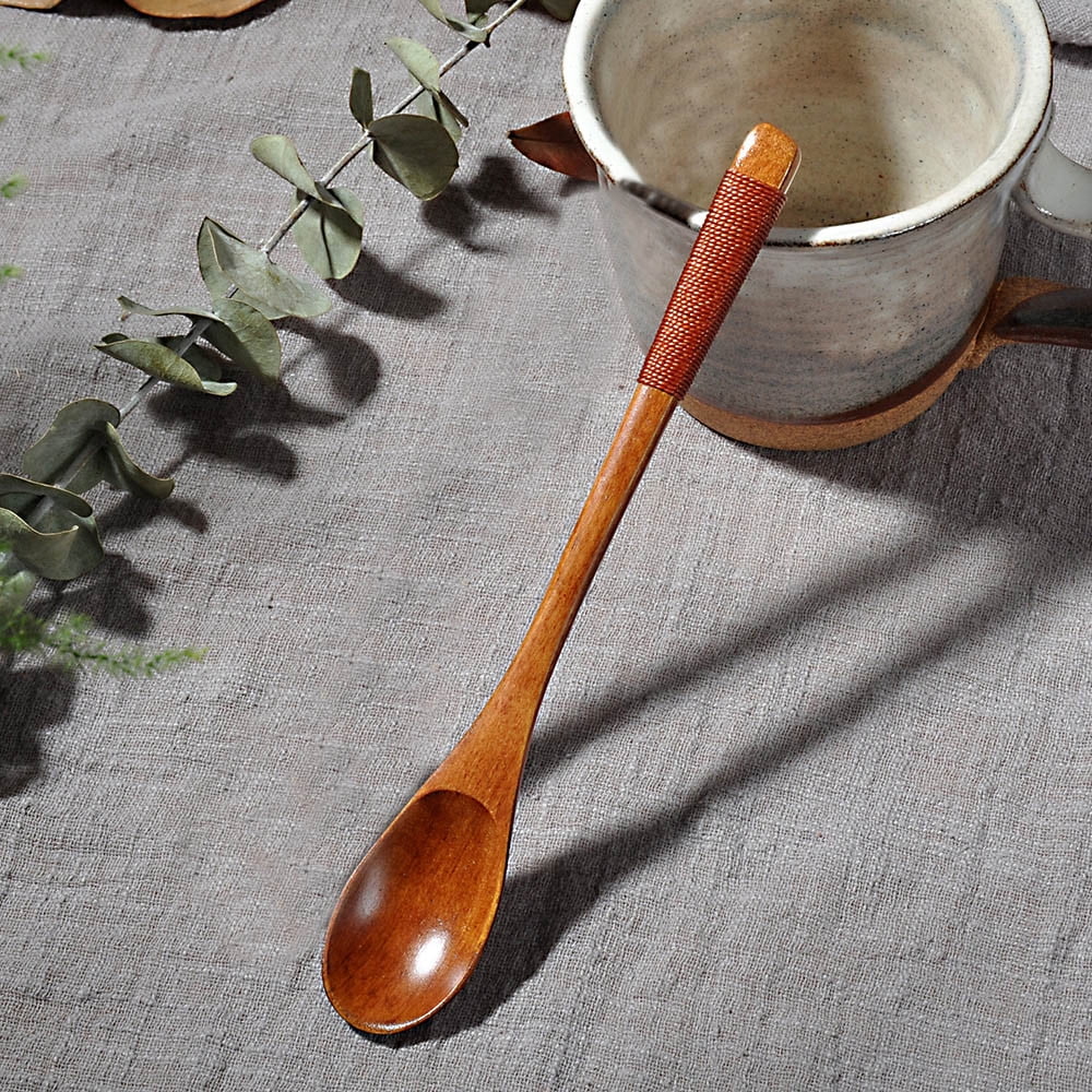 Clearance Tableware Wooden Spoon Fork Bamboo Kitchen Cooking Utensil ...