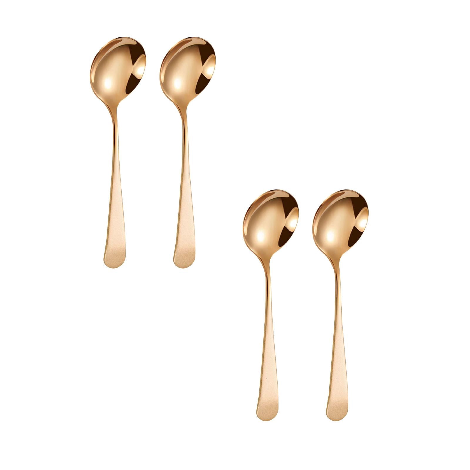 Clearance Tableware under $6 Round Spoon 304 Stainless Spoon Fork ...