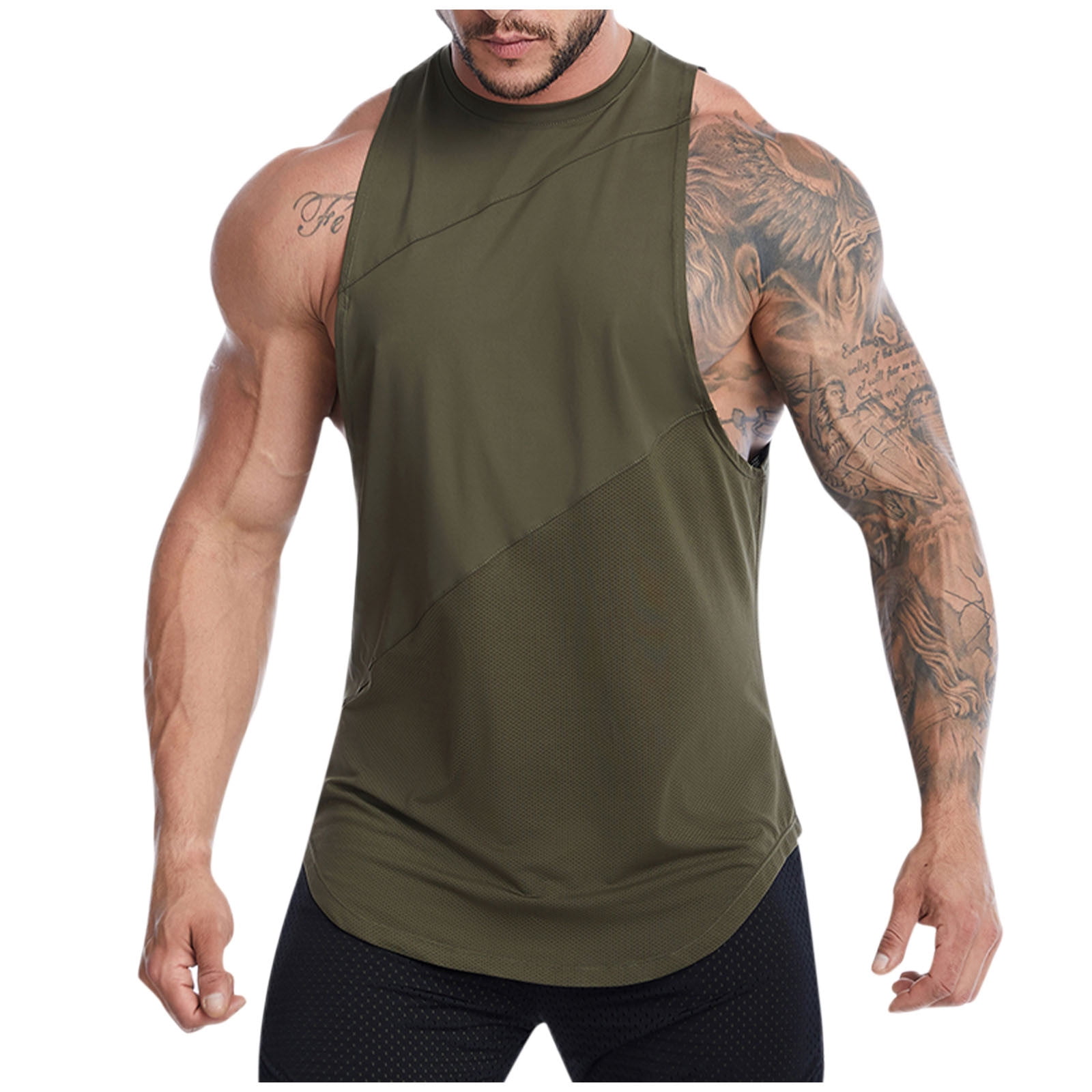 Clearance Tanks Juniors Tawop Round Neck Sports Sleeveless Pullover ...