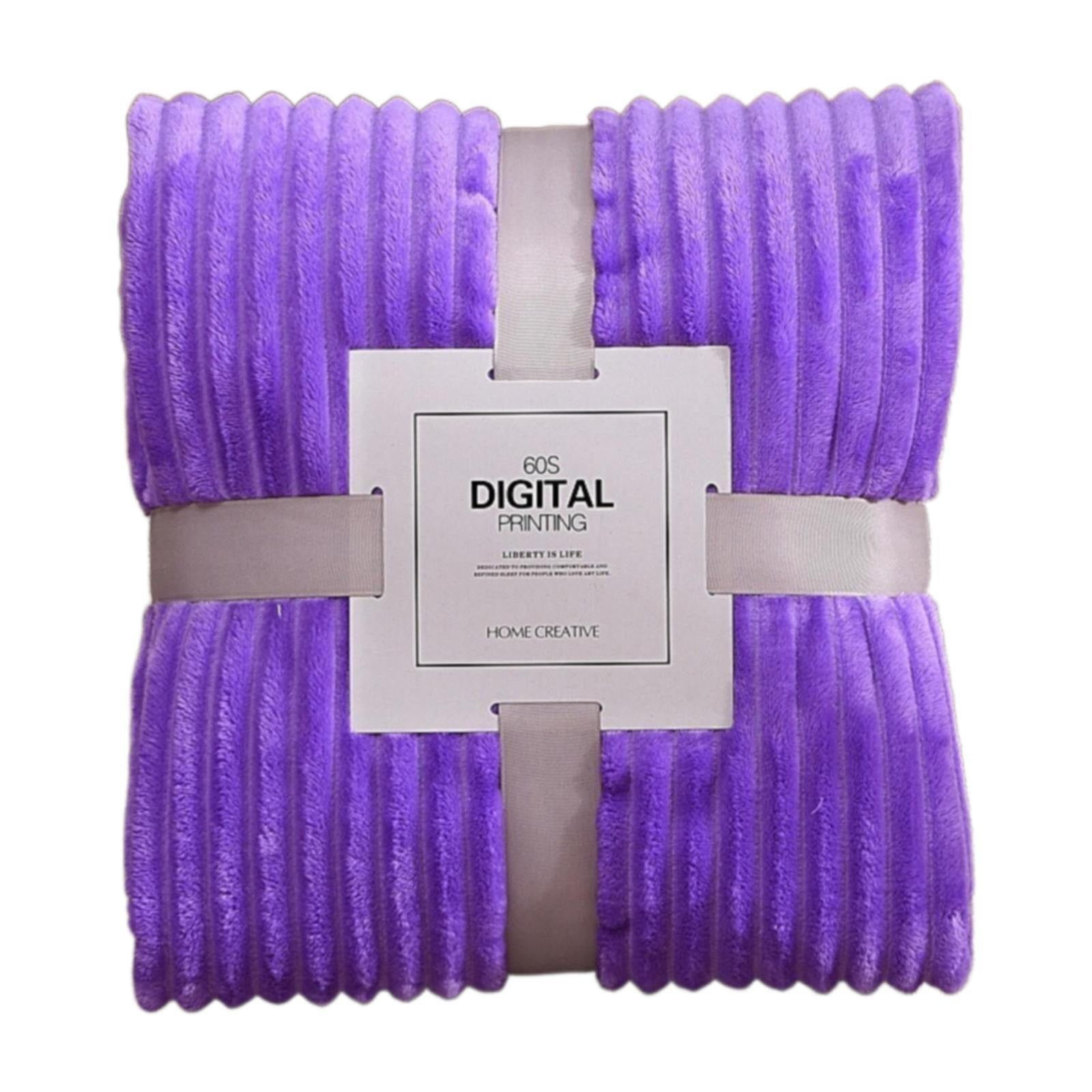 Clearance! Tanuke Blankets for Beds Coral Nap Blanket Solid Color ...