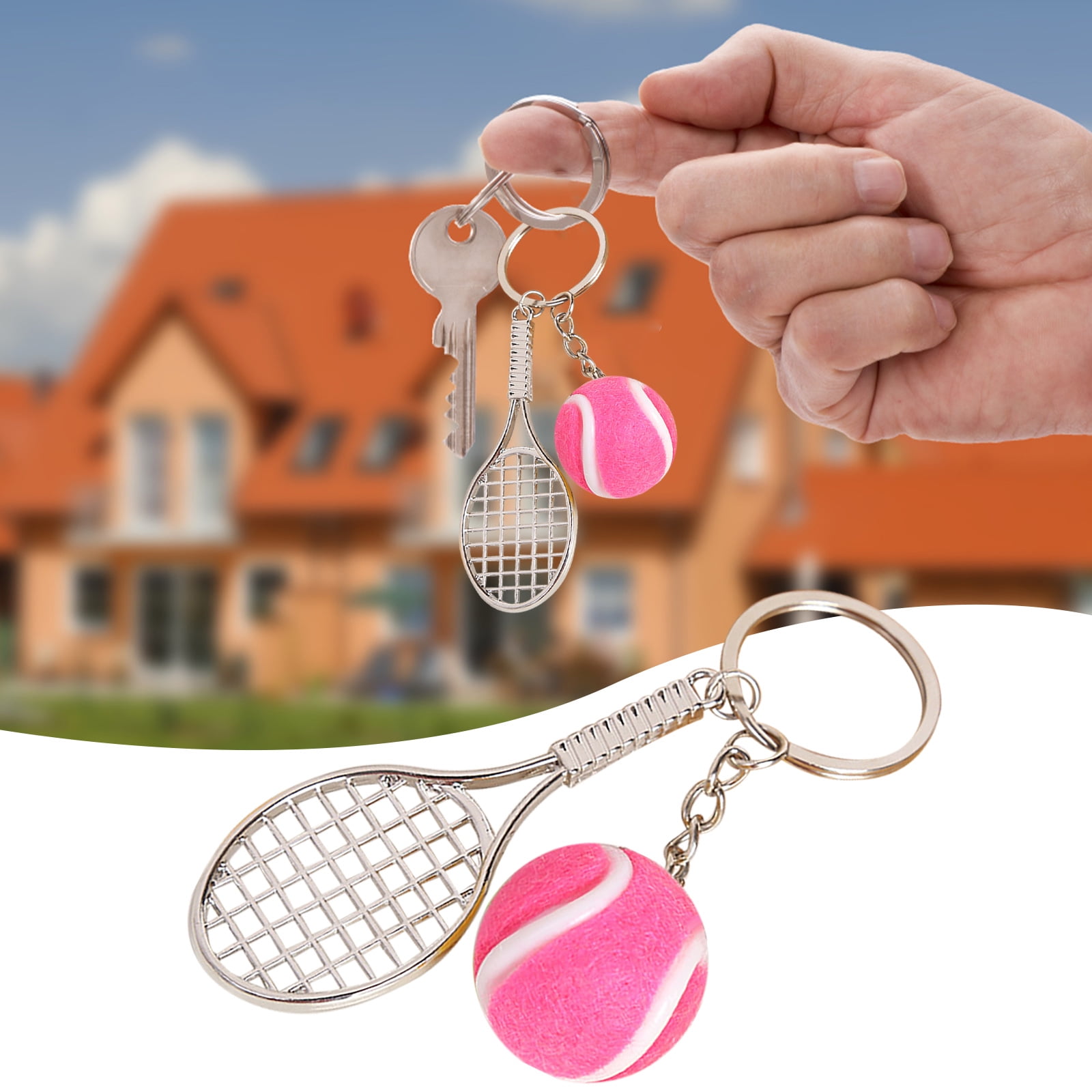 Clearance! Tennis Keychain Mini Sports Equipment Sports Souvenirs Alloy ...
