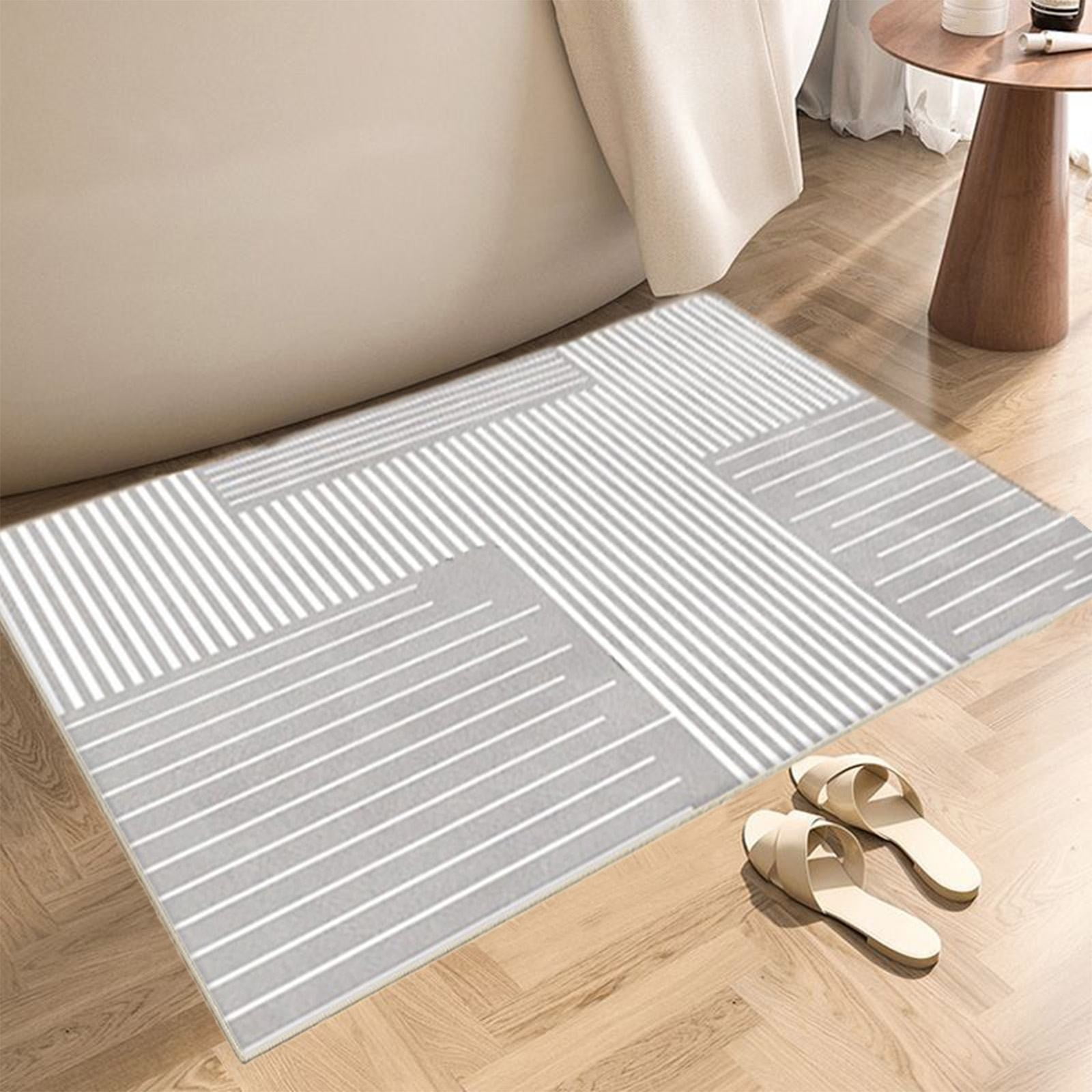 Clearance Thick Memory Foam Bath Rugs,Cobblestone- Embossed Bathroom ...