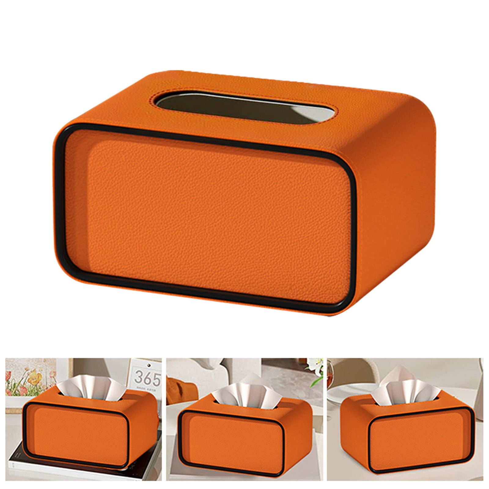 Clearance Tissue Paper Holder Ellipse Leather Tissue Box Leather ...