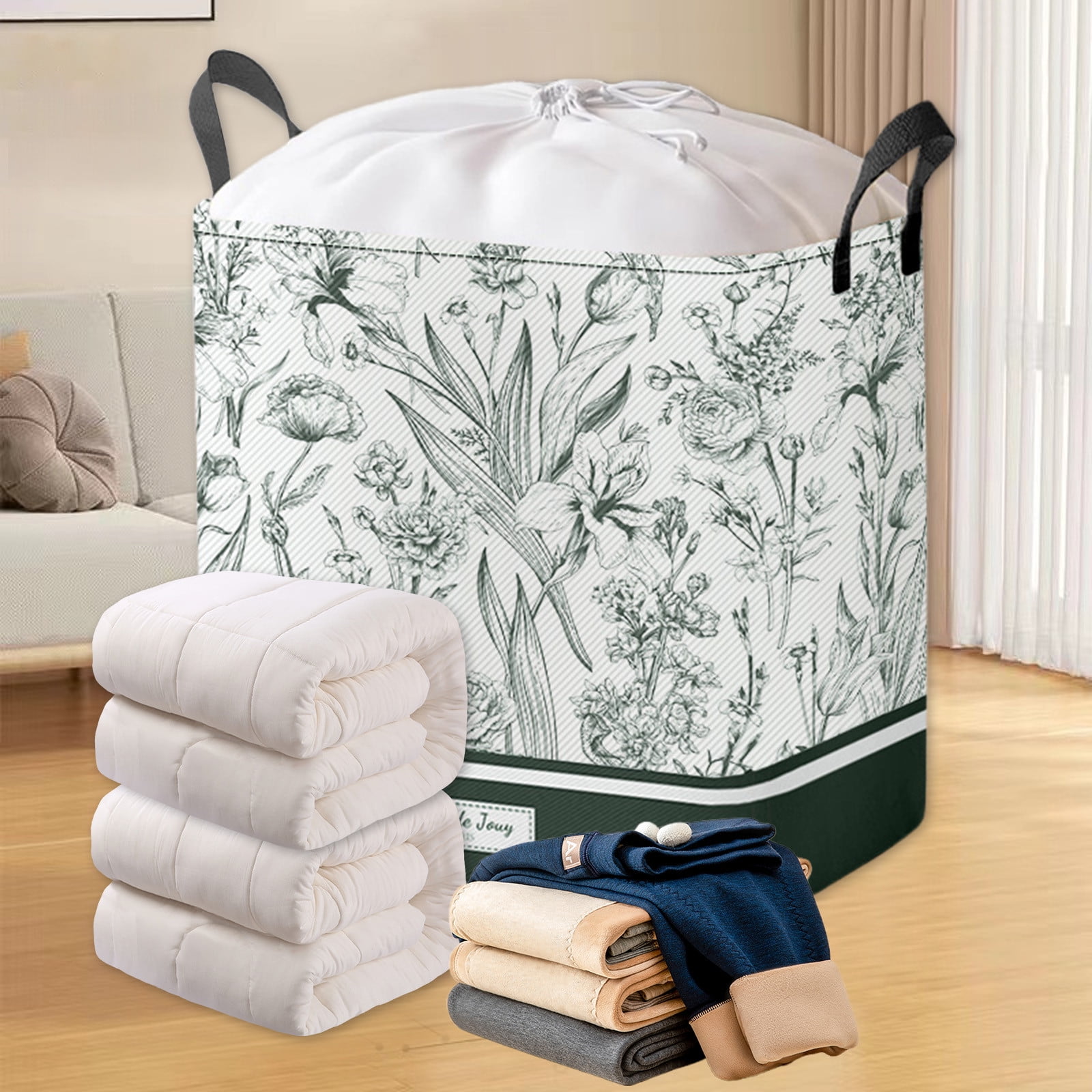 Clearance! Titcea Closet Organizer 120L Oxford Cloth Fabric Extra Large Capacity Blanket Clothes ...