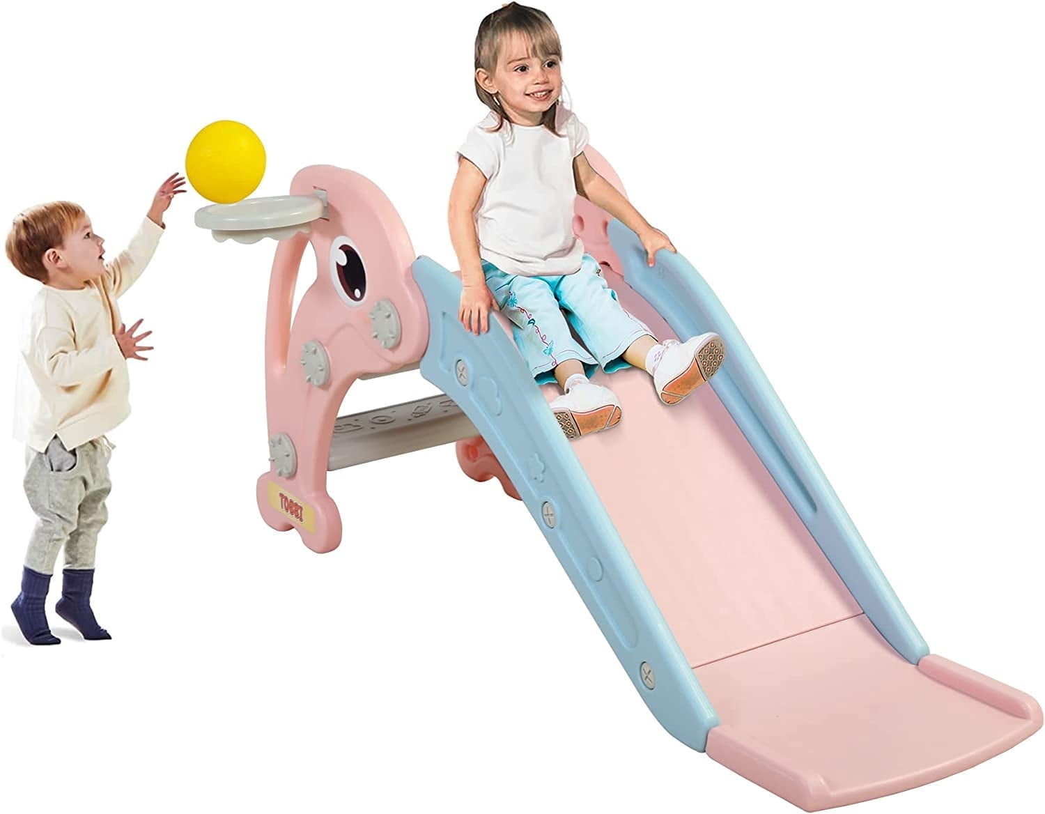 Toddler Slide 3 in 1 Kids Slide Freestanding Climber Playset for Babys ...