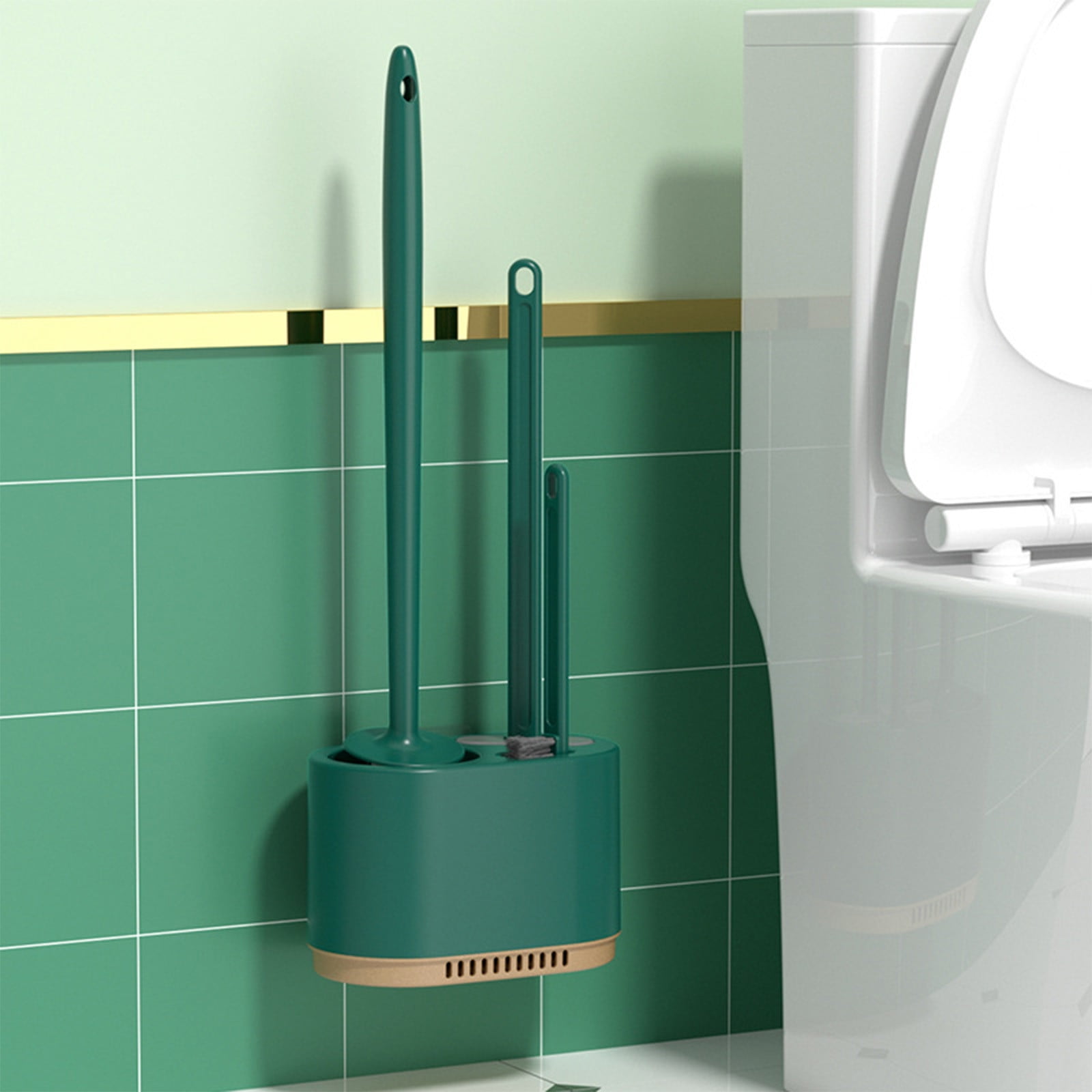 Clearance! Toilet Brush and Plunger Set,3 in 1 Toilet Bowl Brush ...