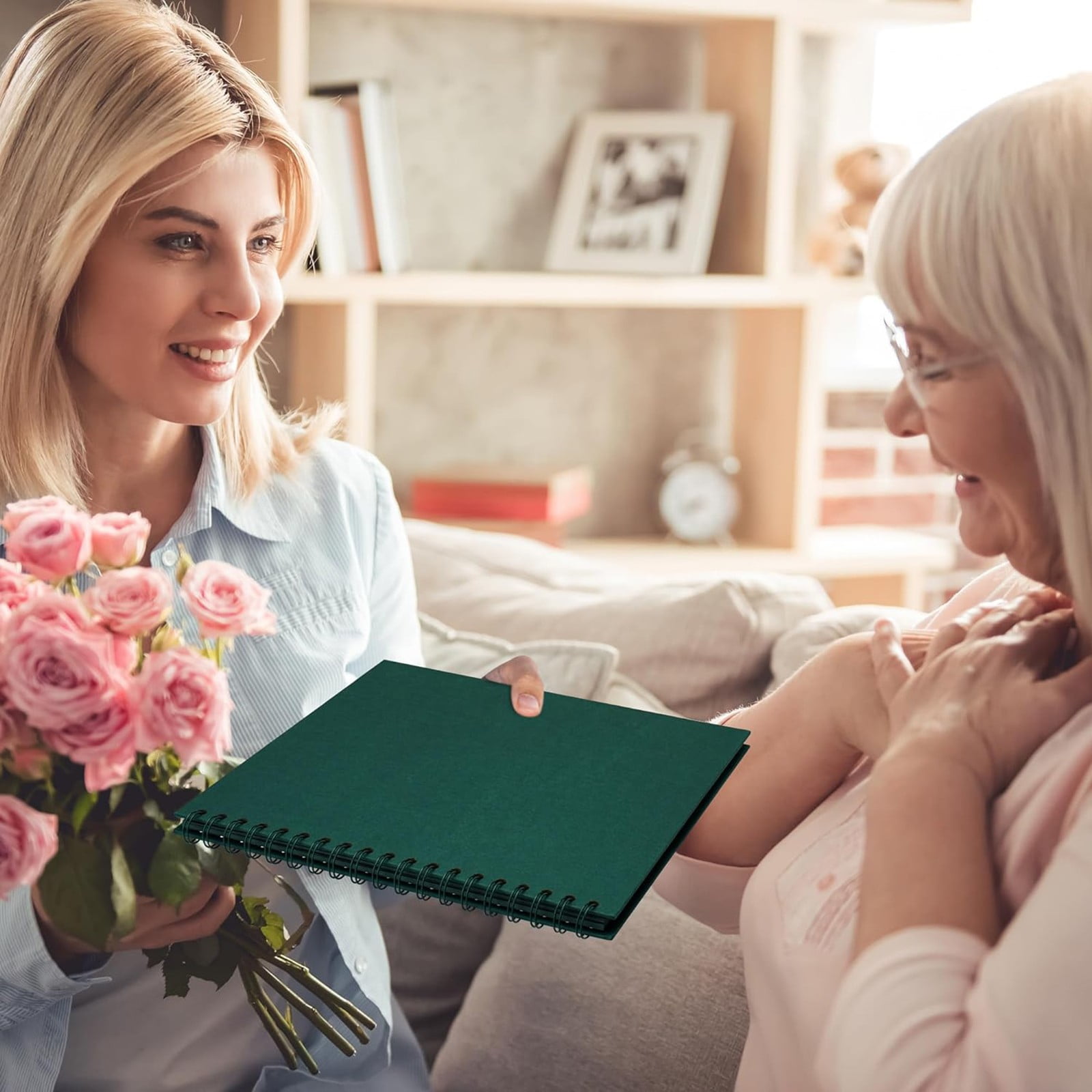 Clearance & Tool Scrapbook 7x7 Inch DIY Scrapbook Album Hardcover Kraft ...