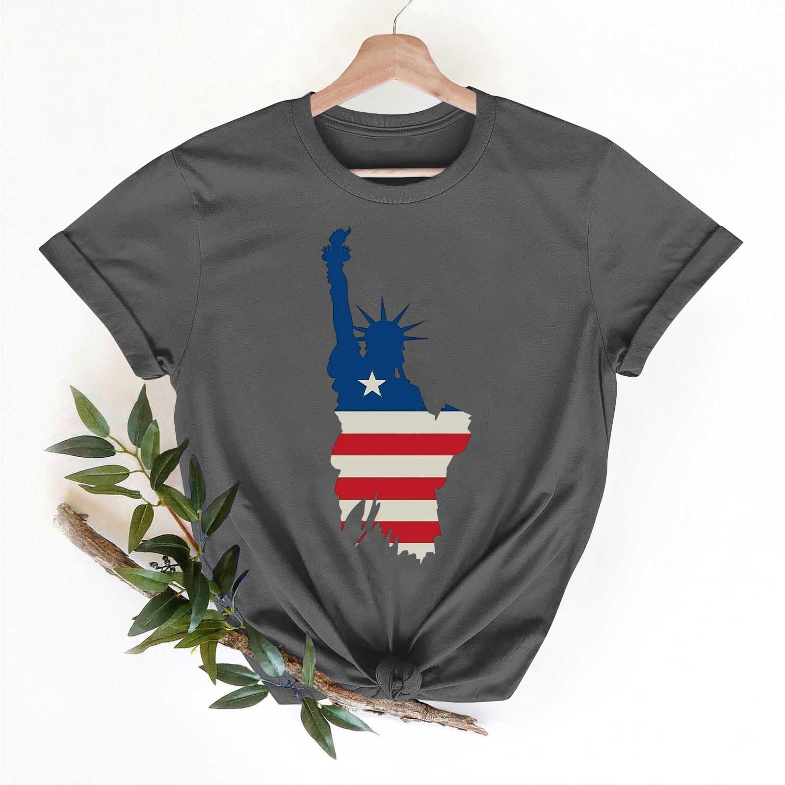 Tops under $5! Yrmaups Women Summer Blouse Crew Neck Short Sleeve ...
