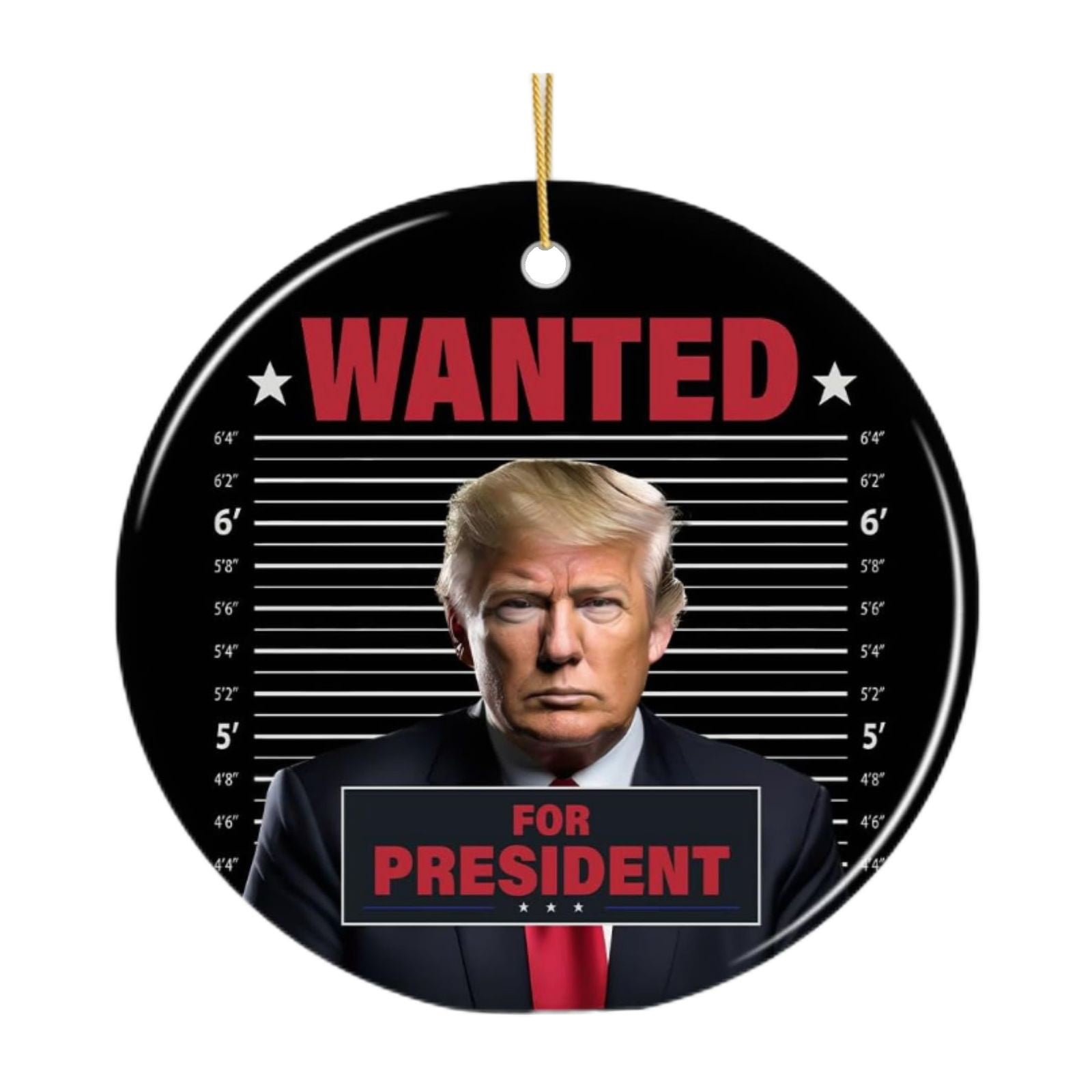 Clearance Trump 2024 Trump Gifts Flat Acrylic Pendant Election Pendant ...