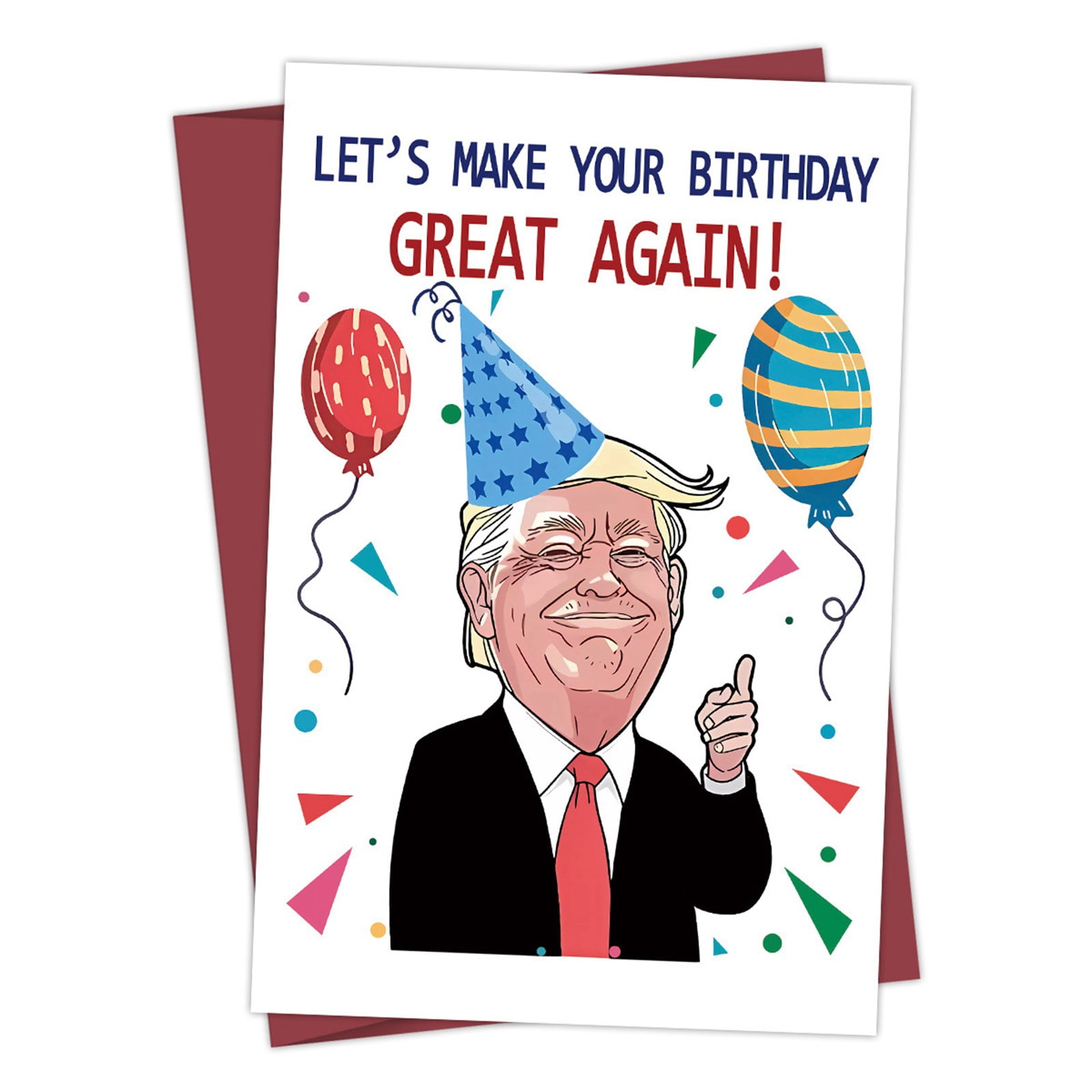 Clearance Trump merchandiseCartoon Character Greeting Card With ...