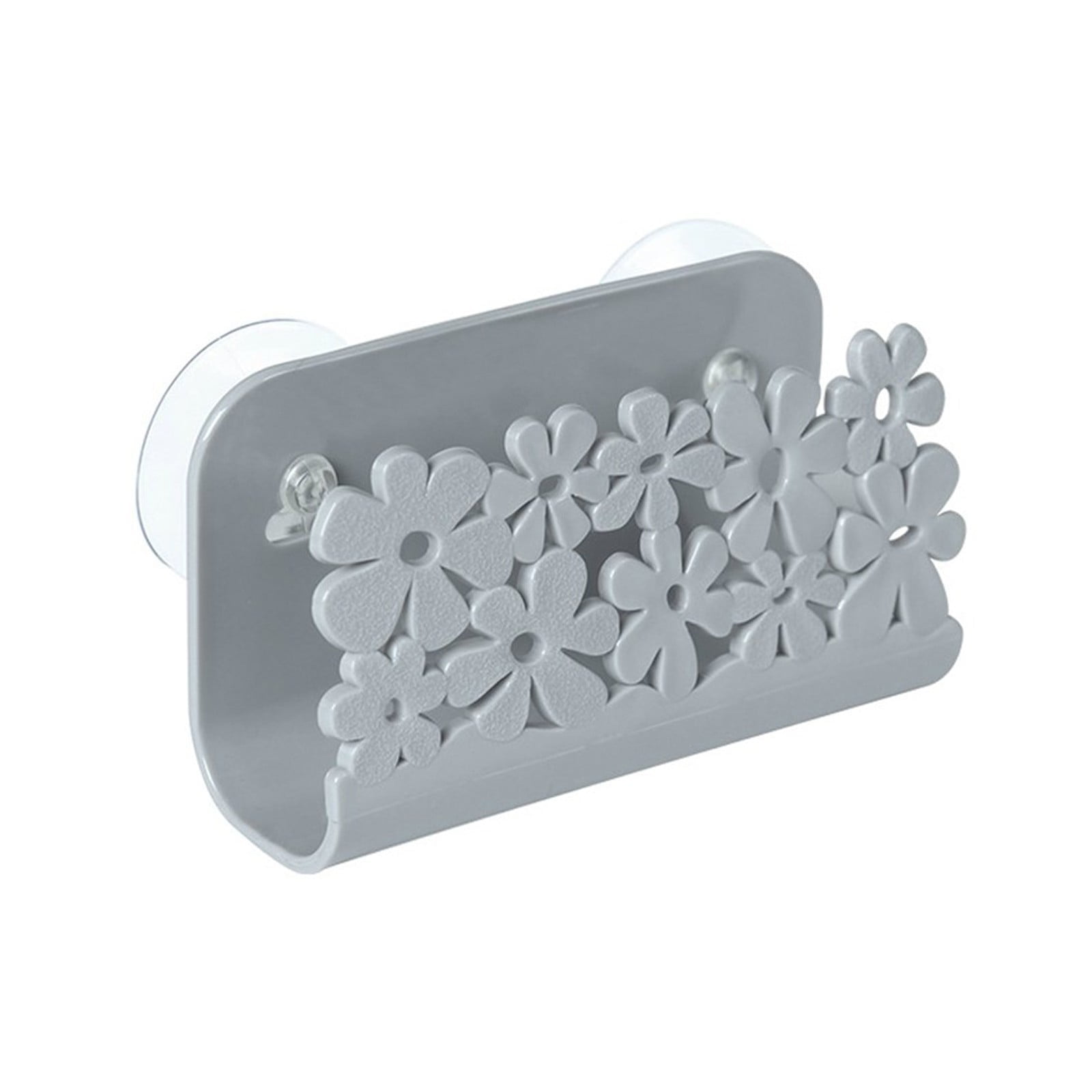 Tswift Sink Sponge Holder, Suction Cups, Plastic Caddy, Space-Saving ...