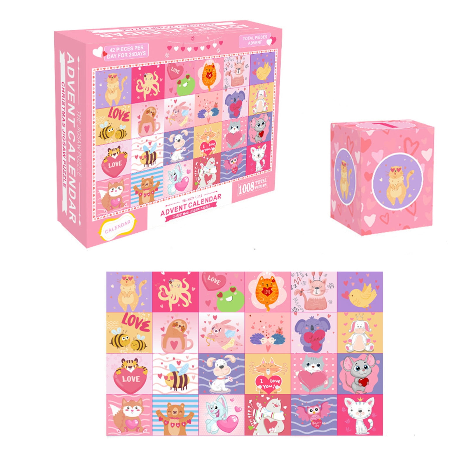 Clearance! Tunhigl Valentine's Day Calendar Puzzle Calendar Puzzle ...