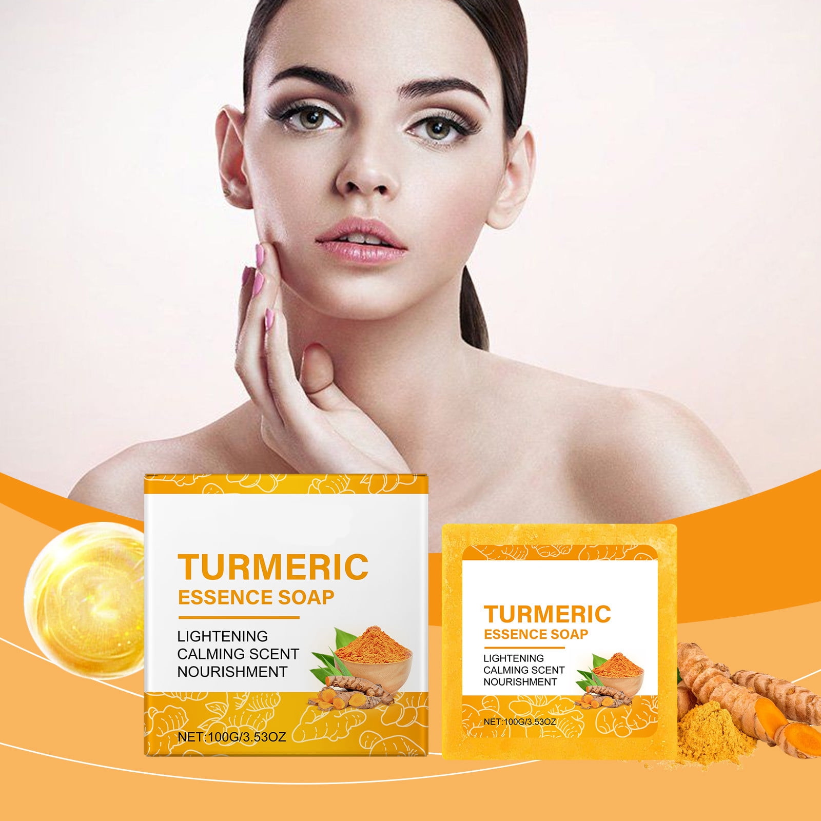 Clearance Turmeric Cleansing Soap Cleansing Moisturizing Body Skin ...