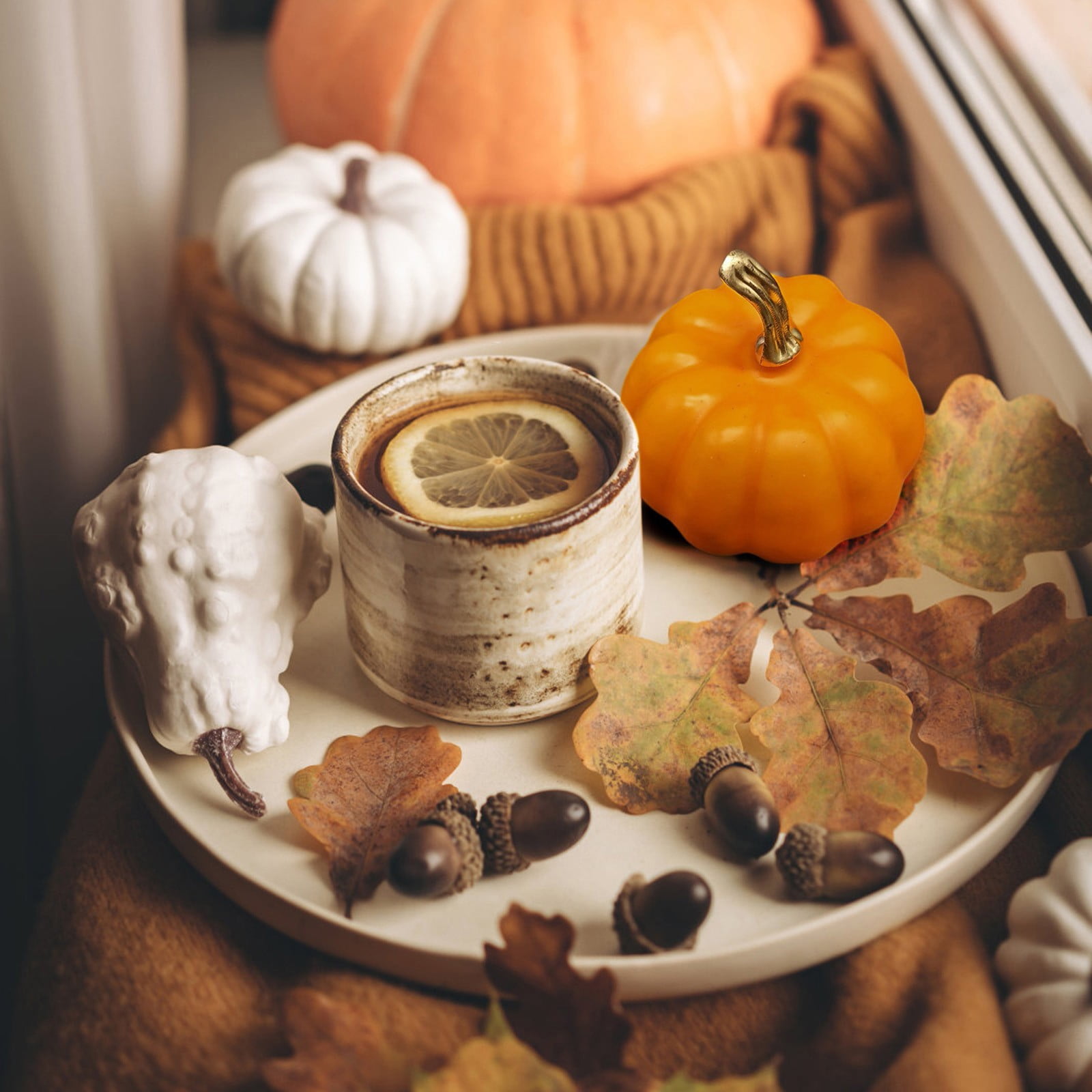 Clearance Under $0.94! 1 Pack Artificial Foam Pumpkin Realistic Fake ...